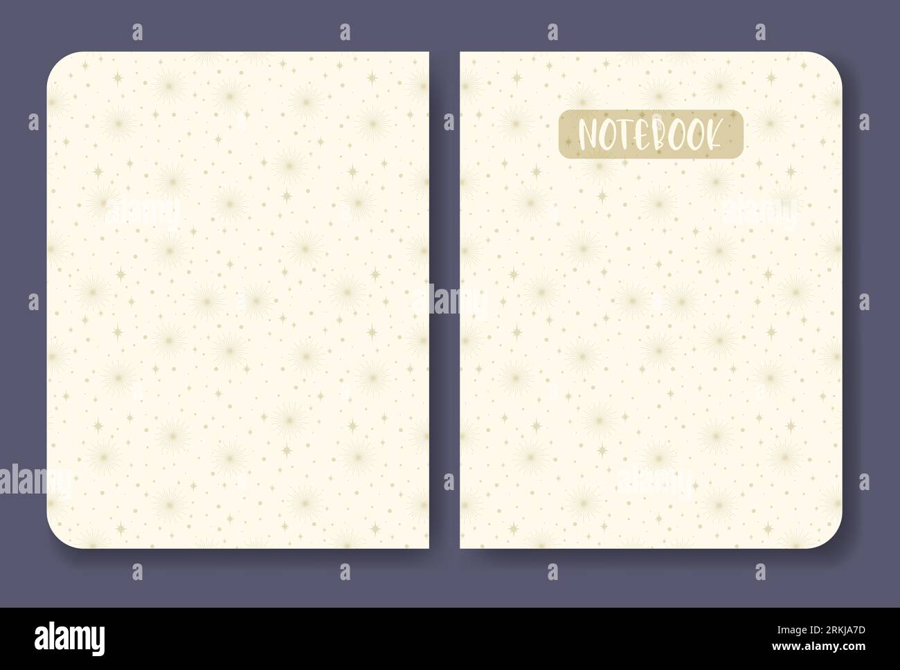 Childish stationery notebook design in pastel colors. Modern aesthetic ...