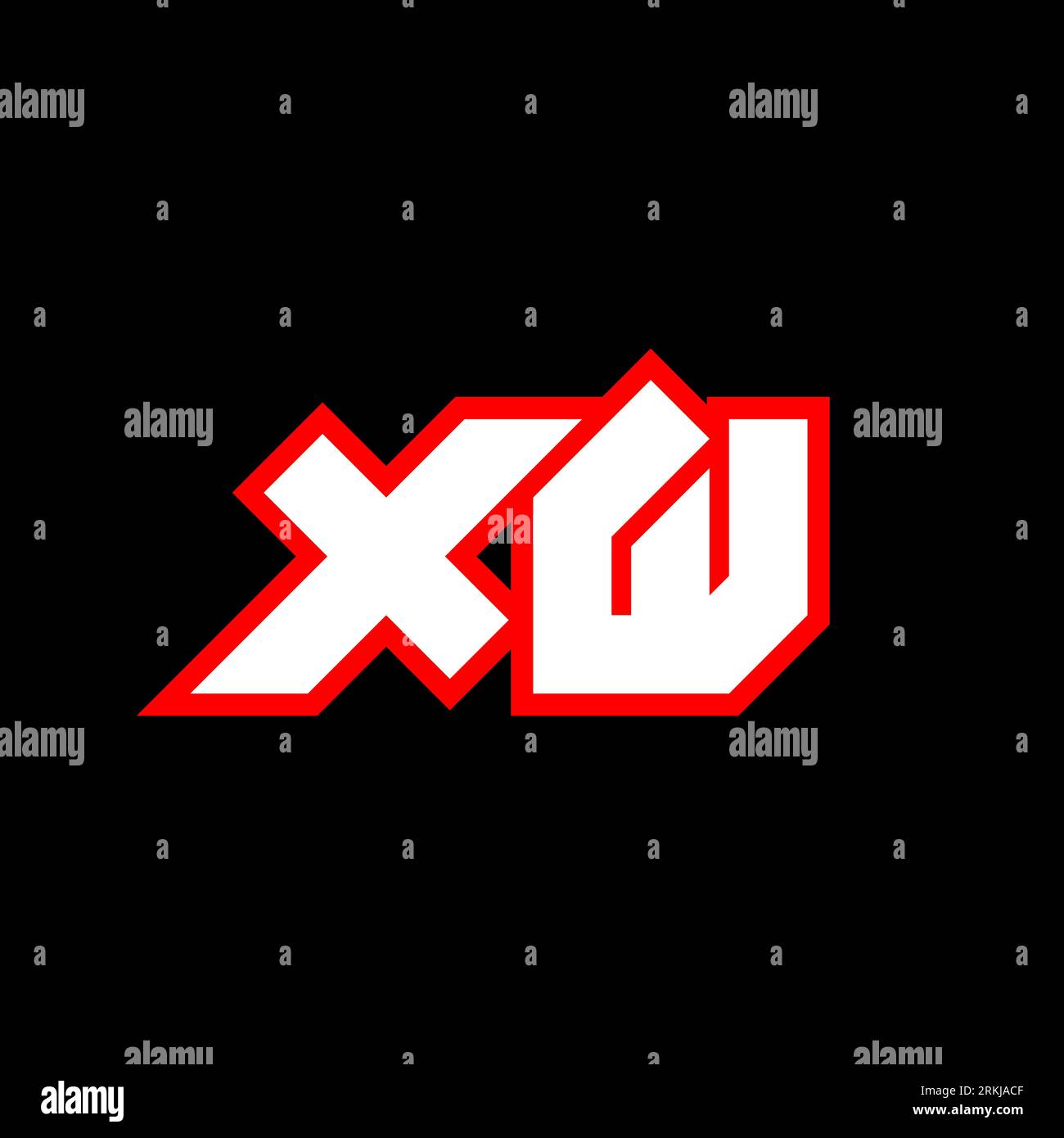 Xw letter design hi-res stock photography and images - Alamy