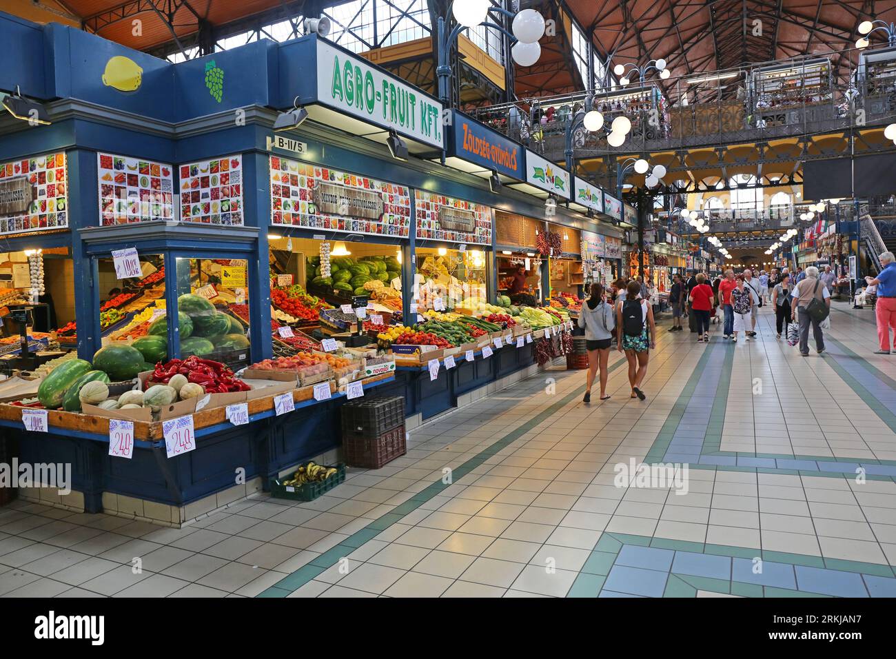 Budapest, Hungary - July 13, 2015: Farmers Produce Food Shops at ...