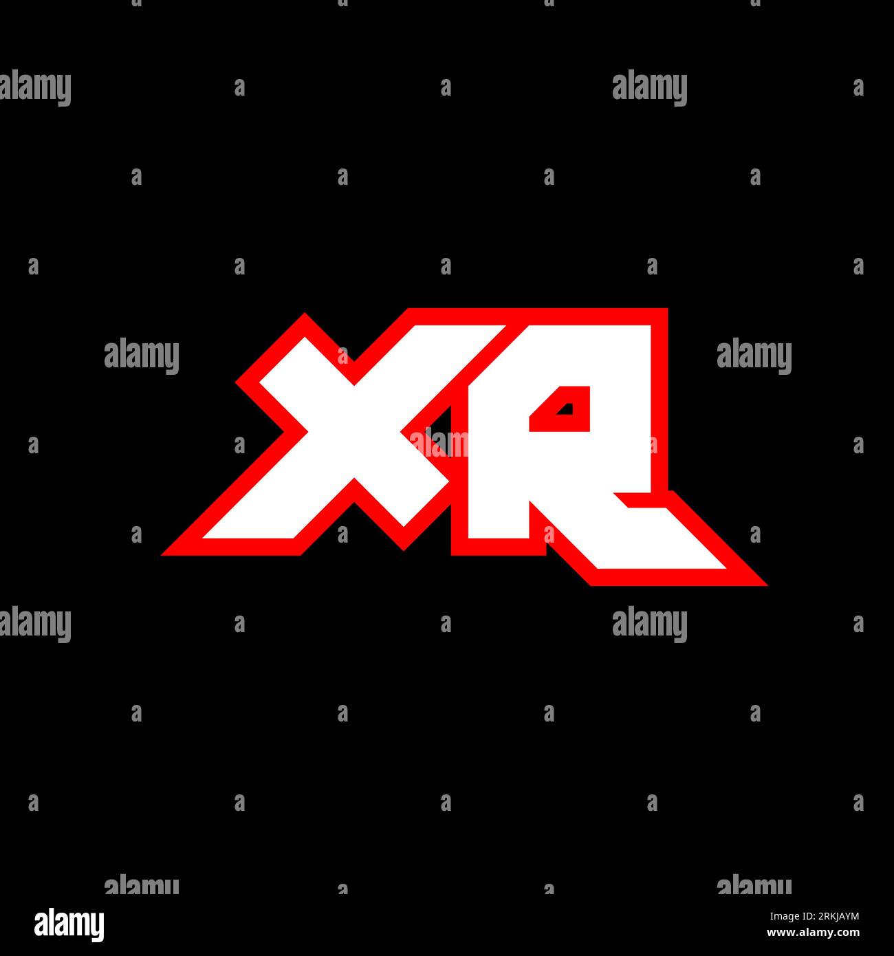 XR logo design, initial XR letter design with sci-fi style. XR logo for ...