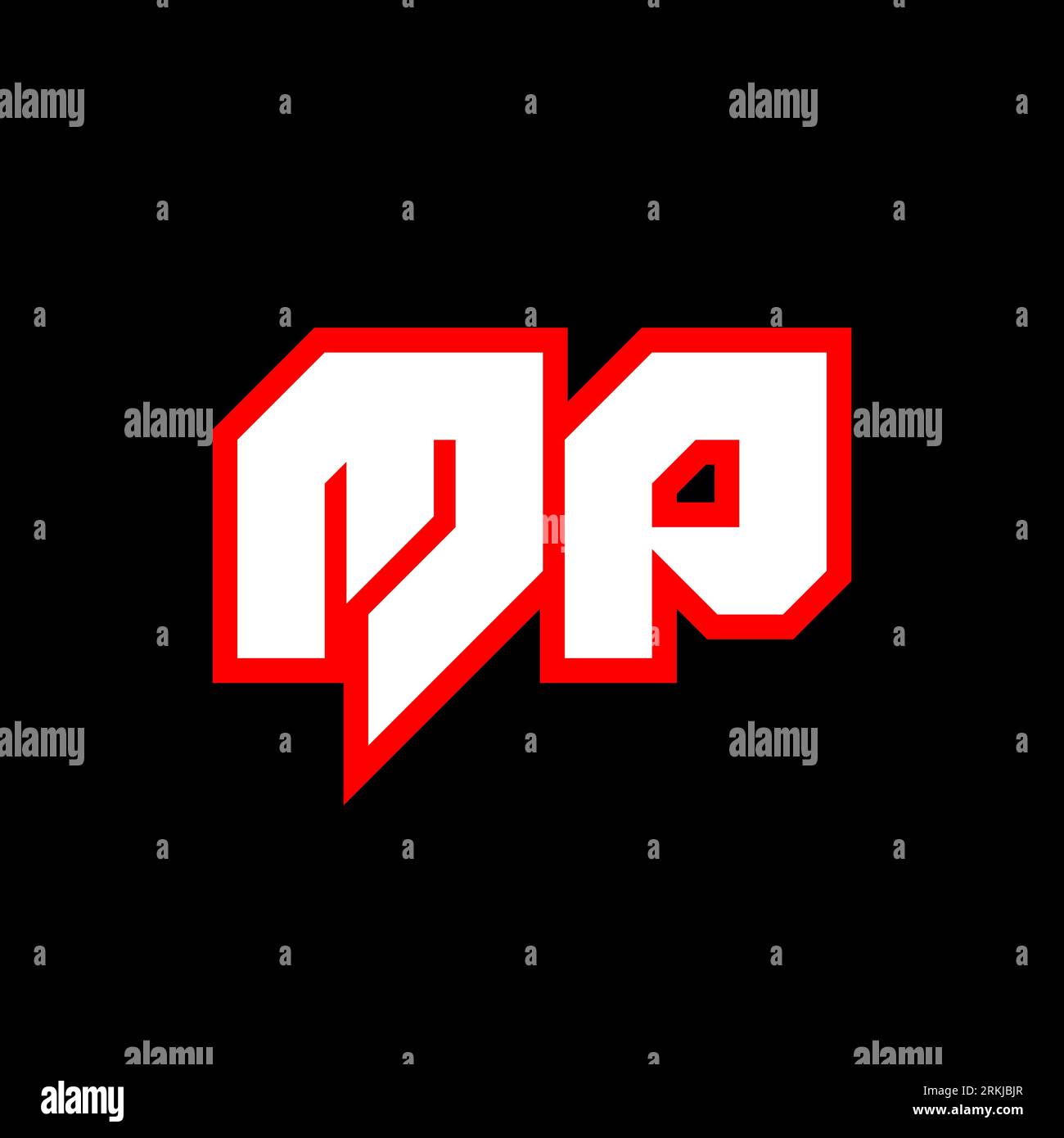 MP logo design, initial MP letter design with sci-fi style. MP logo for ...