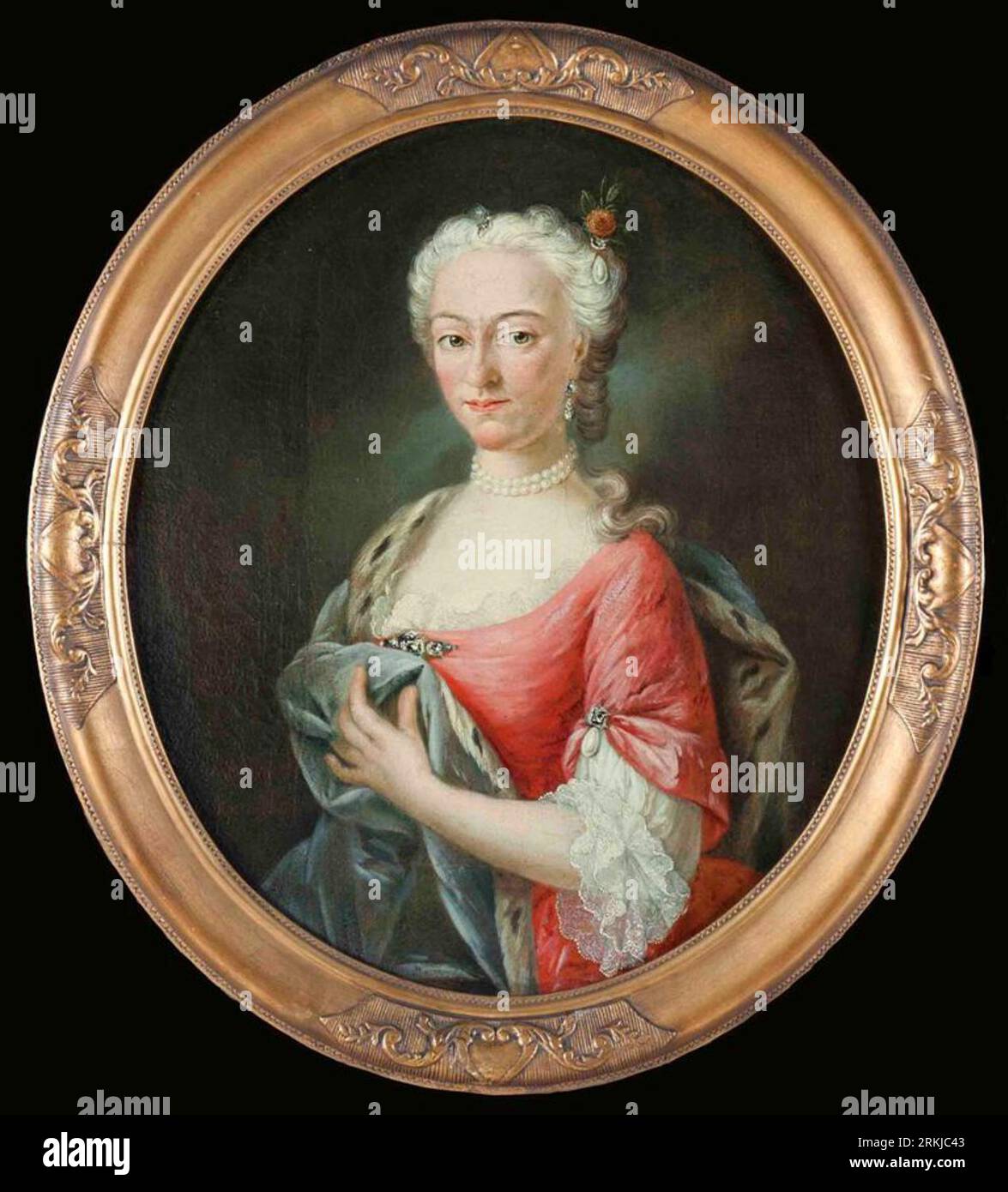 Portrait of Albertina Sophia Baroness van Plettenberg 1747 by Rienk ...