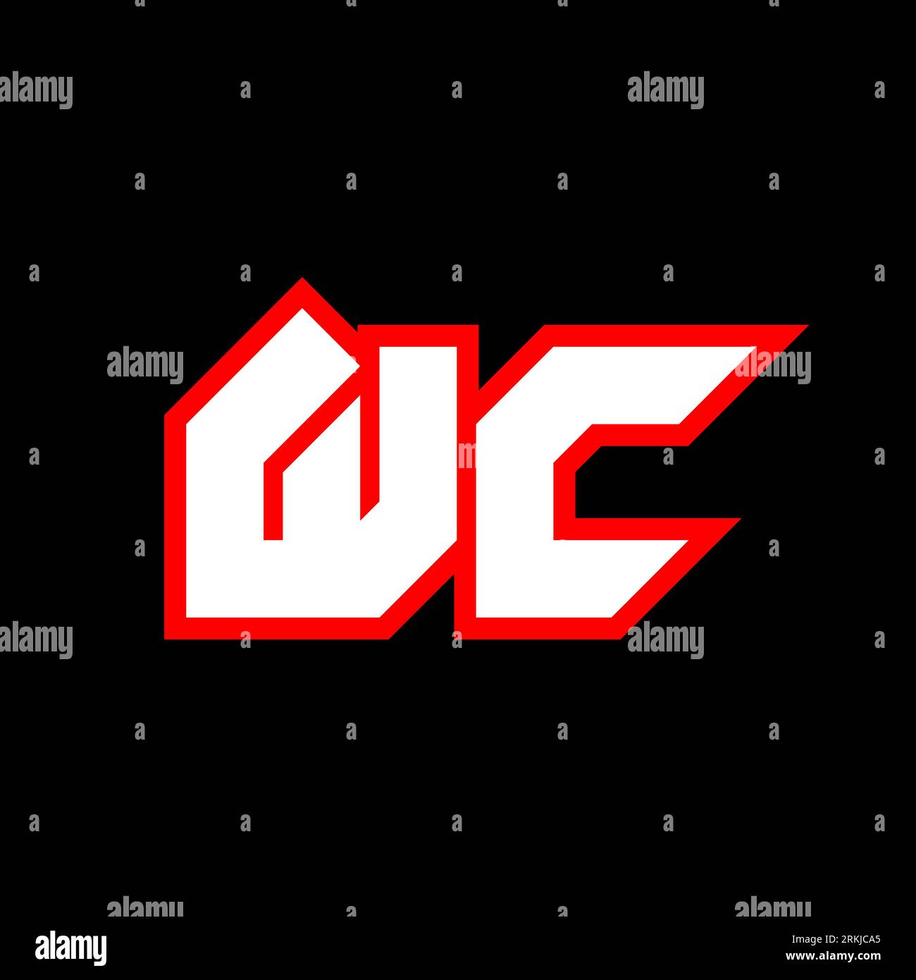 WC logo design, initial WC letter design with sci-fi style. WC logo for ...