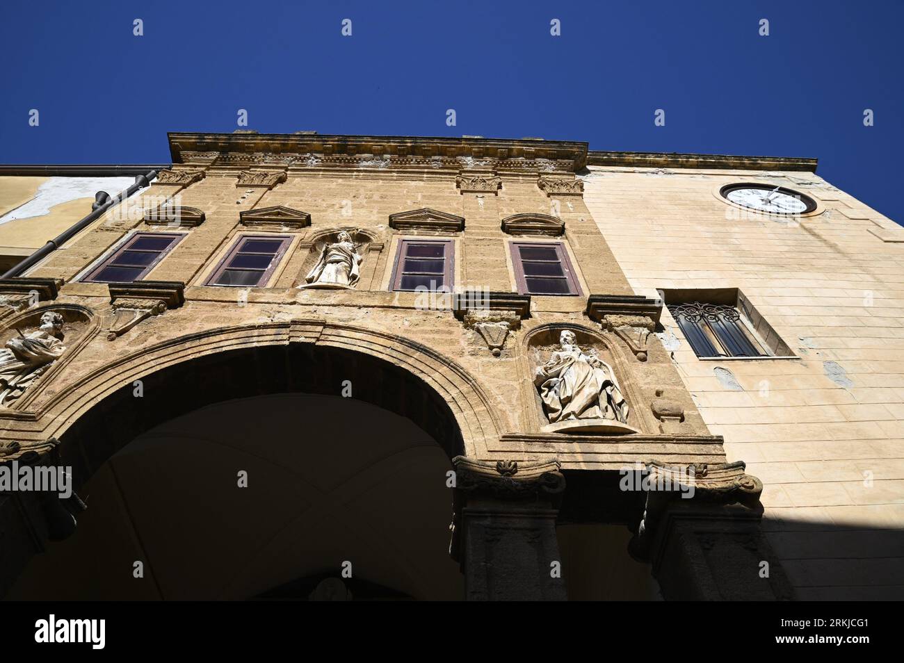 Scenic facade view of Chiesa di Maria Santissima della Catena a ...