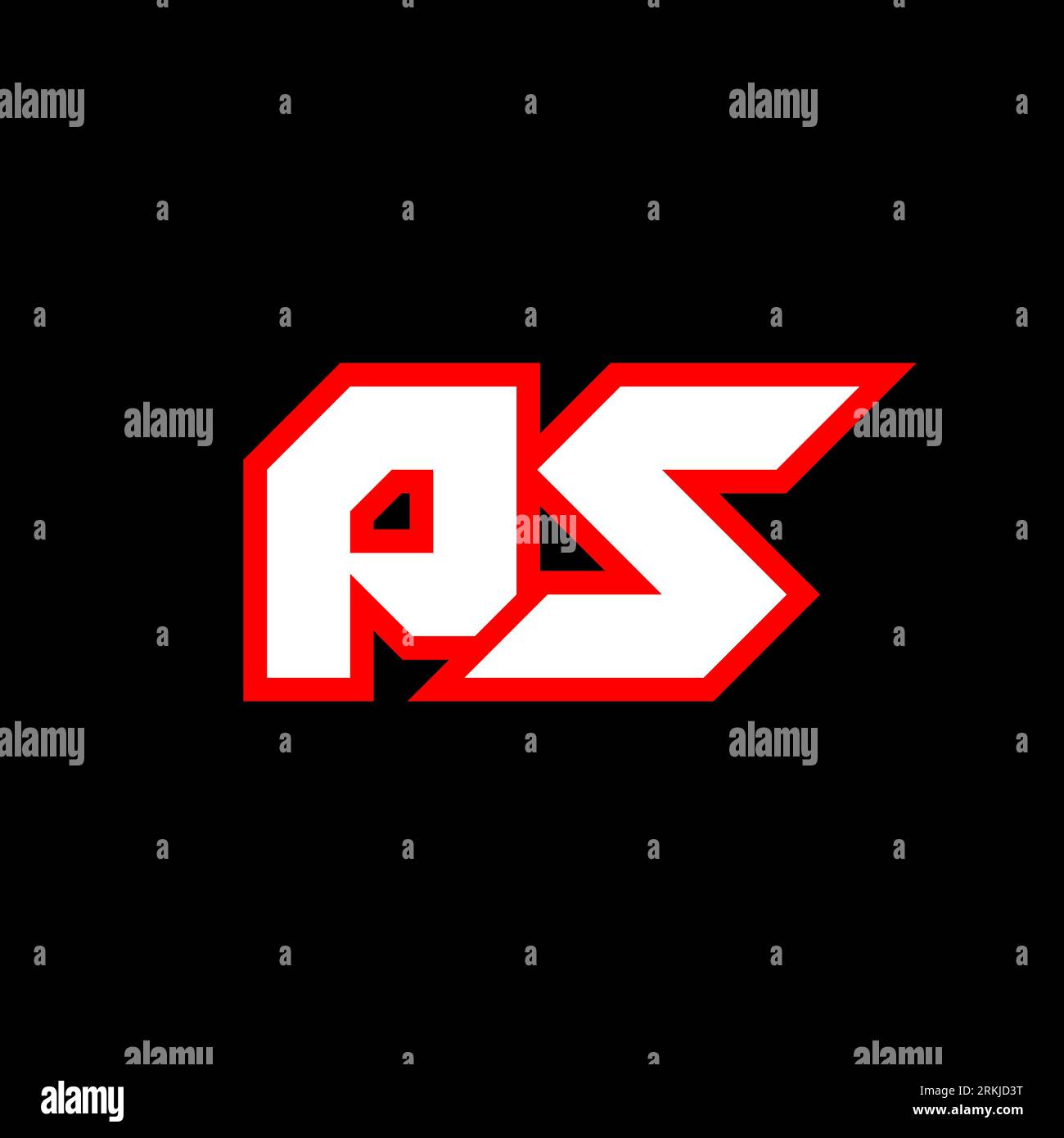 PS logo design, initial PS letter design with sci-fi style. PS logo for ...