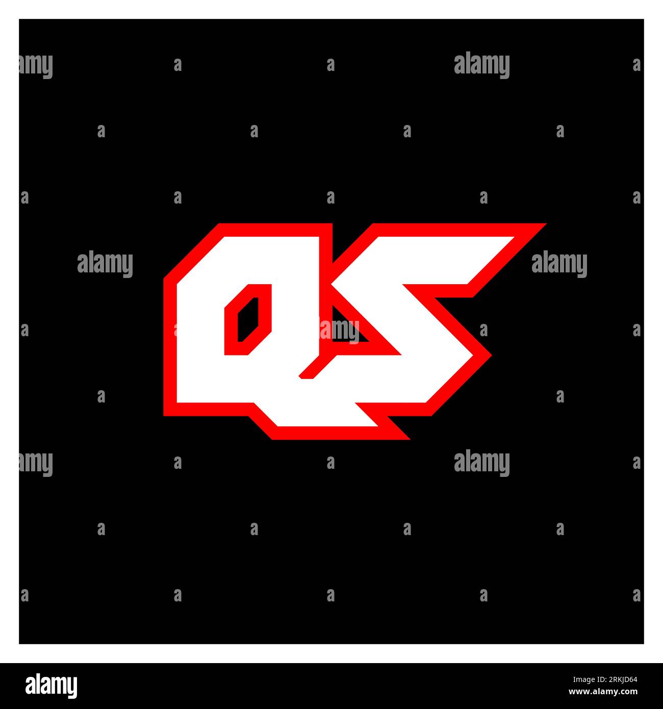 QS logo design, initial QS letter design with sci-fi style. QS logo for ...
