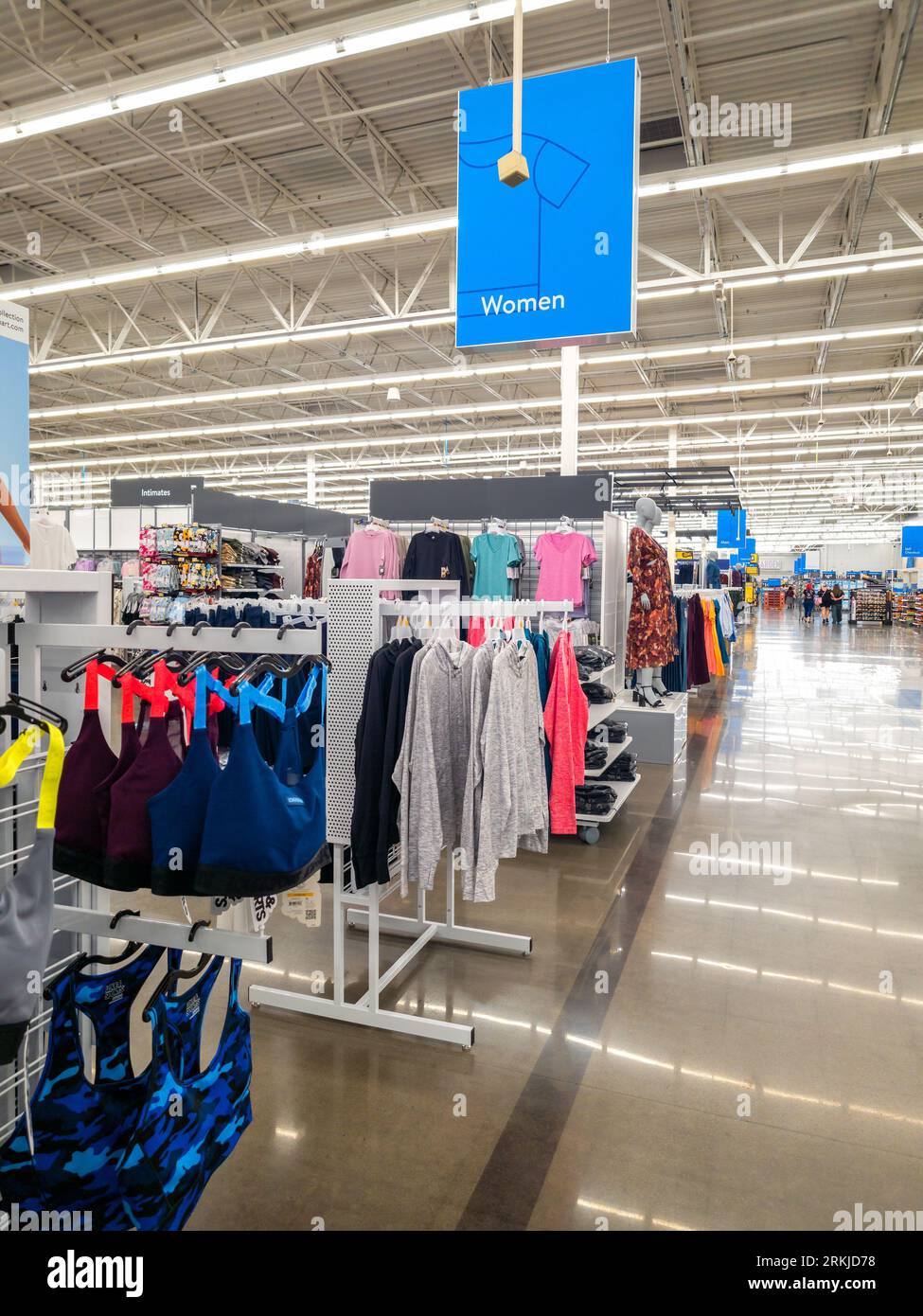 New Hartford, New York - Aug 22, 2023: Close-up View of Women's Clothes ...
