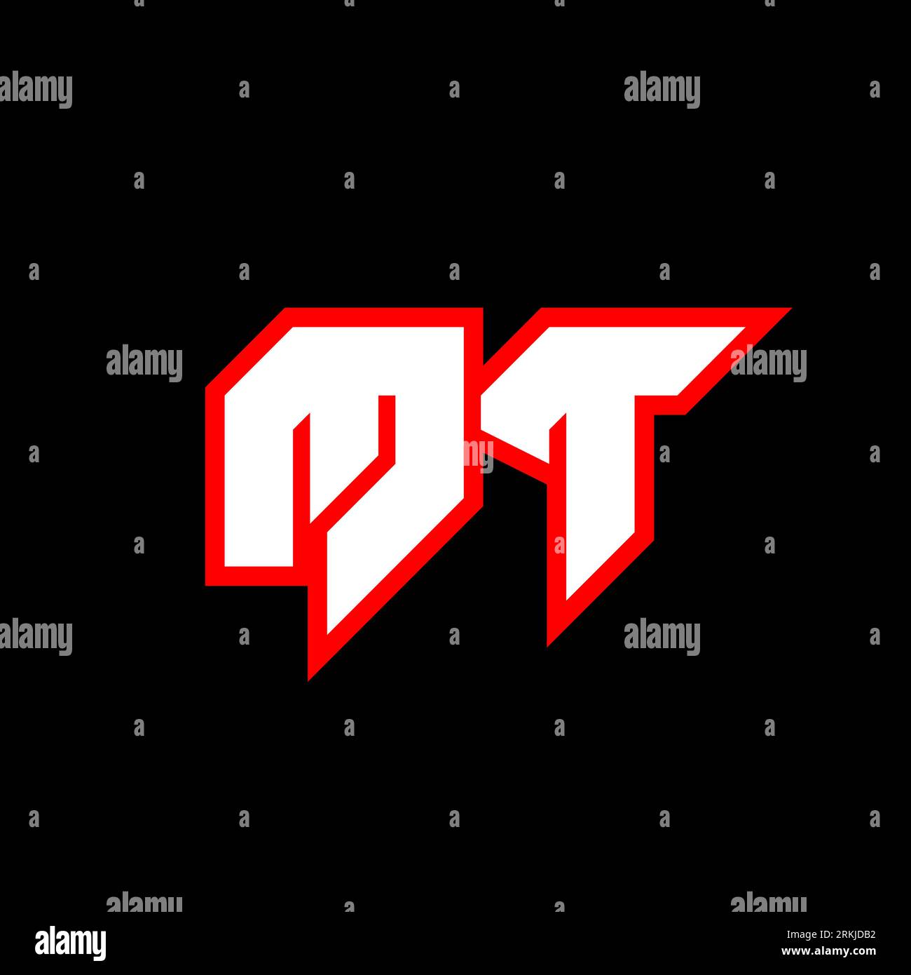 MT logo design, initial MT letter design with sci-fi style. MT logo for ...