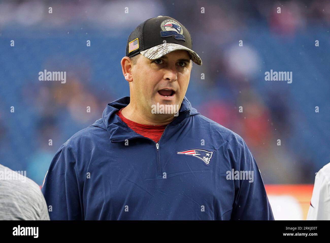 New England Patriots assistant head coach Joe judge before an NFL ...