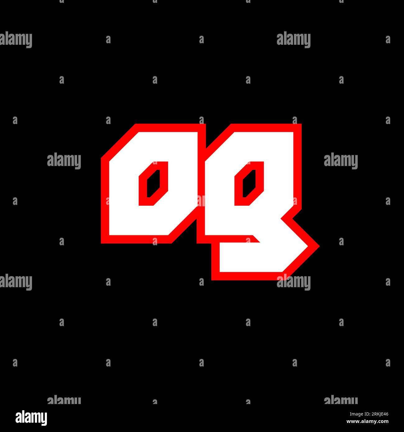 OG logo design, initial OG letter design with sci-fi style. OG logo for ...
