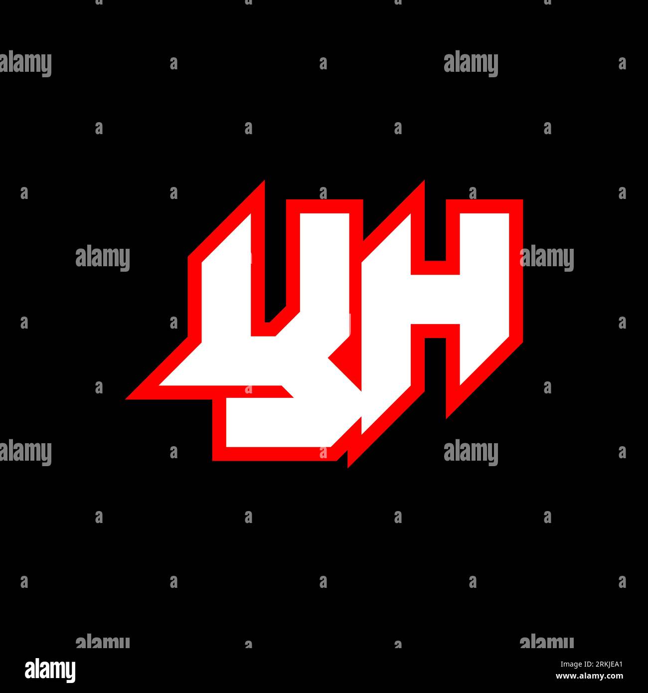 Yh logo design hi-res stock photography and images - Alamy