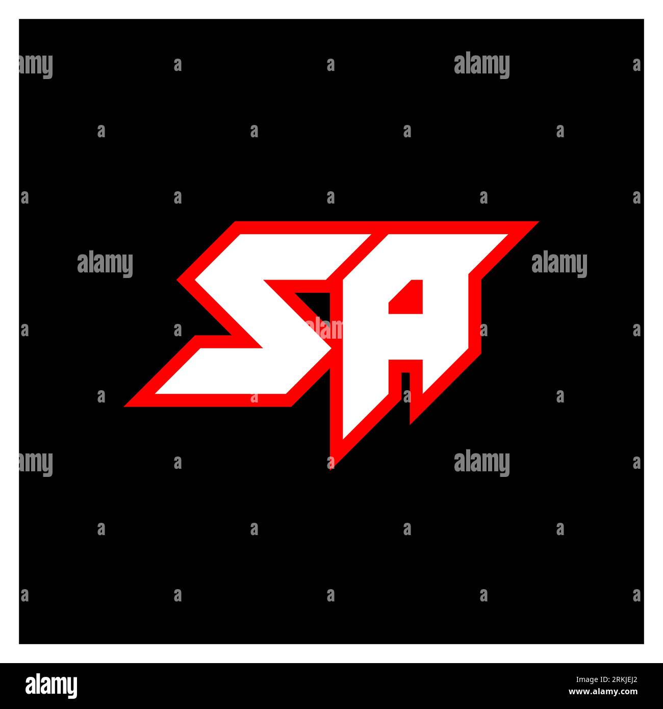 SA logo design, initial SA letter design with sci-fi style. SA logo for ...