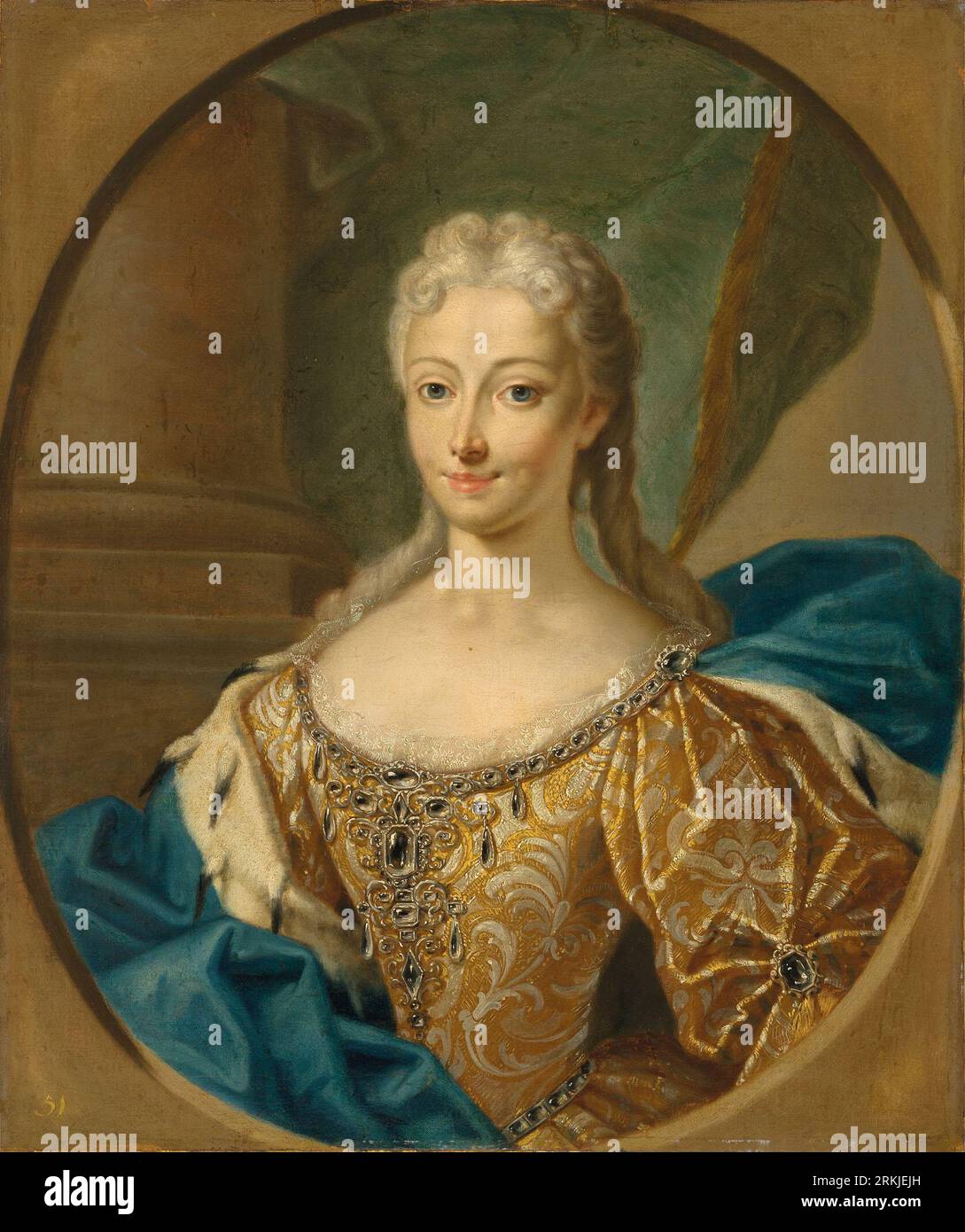 Portrait of Princess Maria Clementina Sobieska inscribed with inventory ...