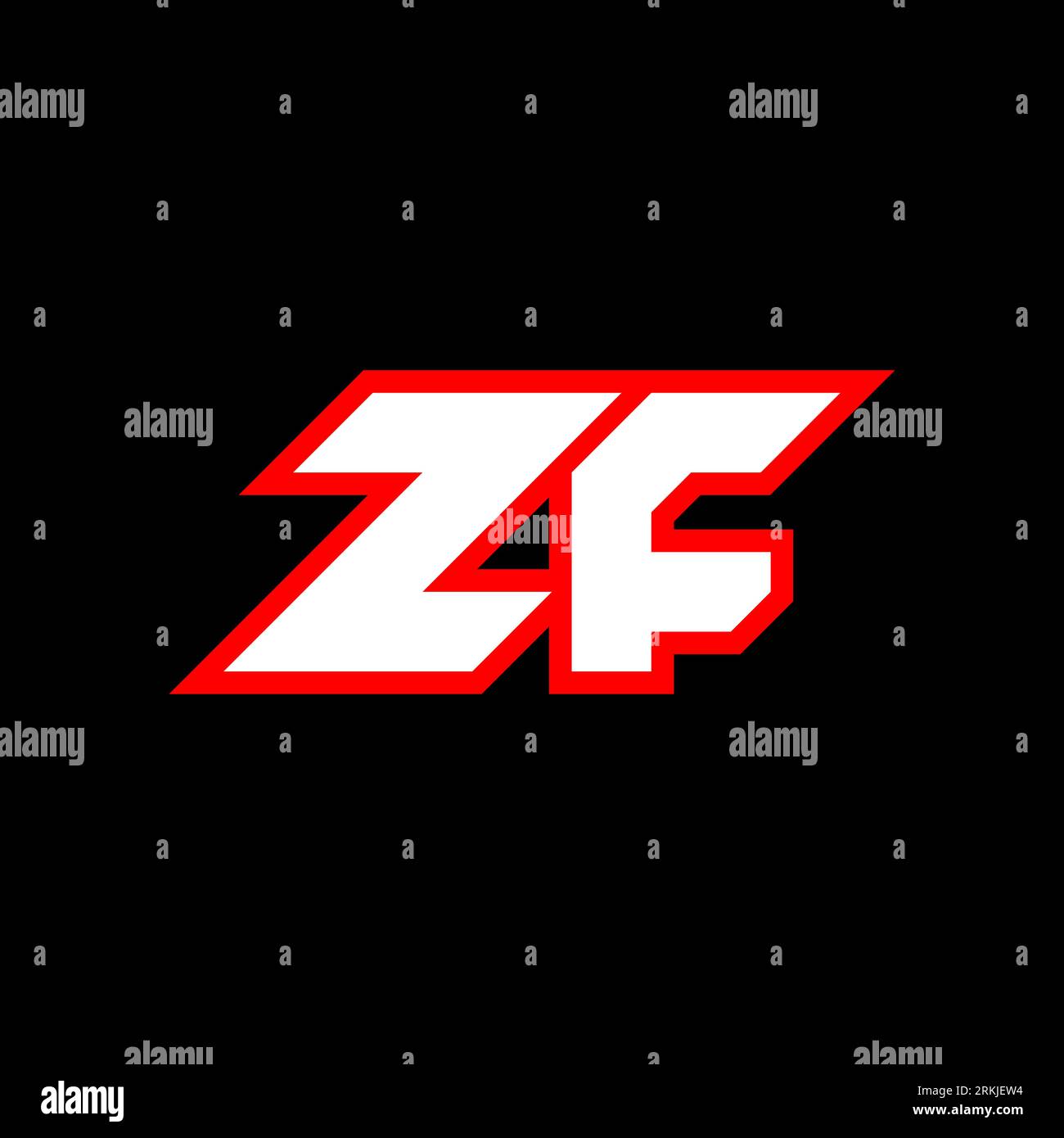 ZF logo design, initial ZF letter design with sci-fi style. ZF logo for ...