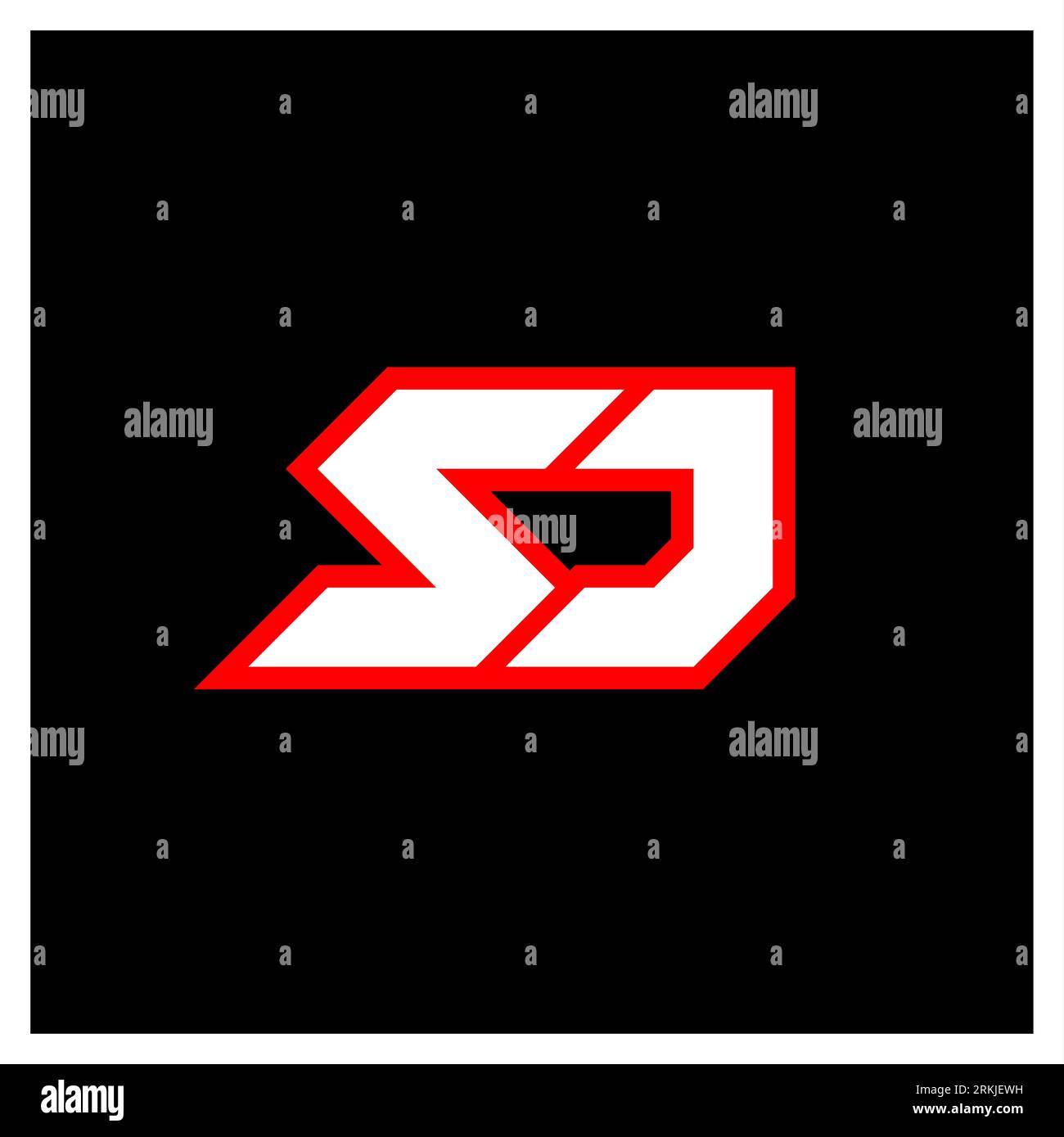 SJ logo design, initial SJ letter design with sci-fi style. SJ logo for ...