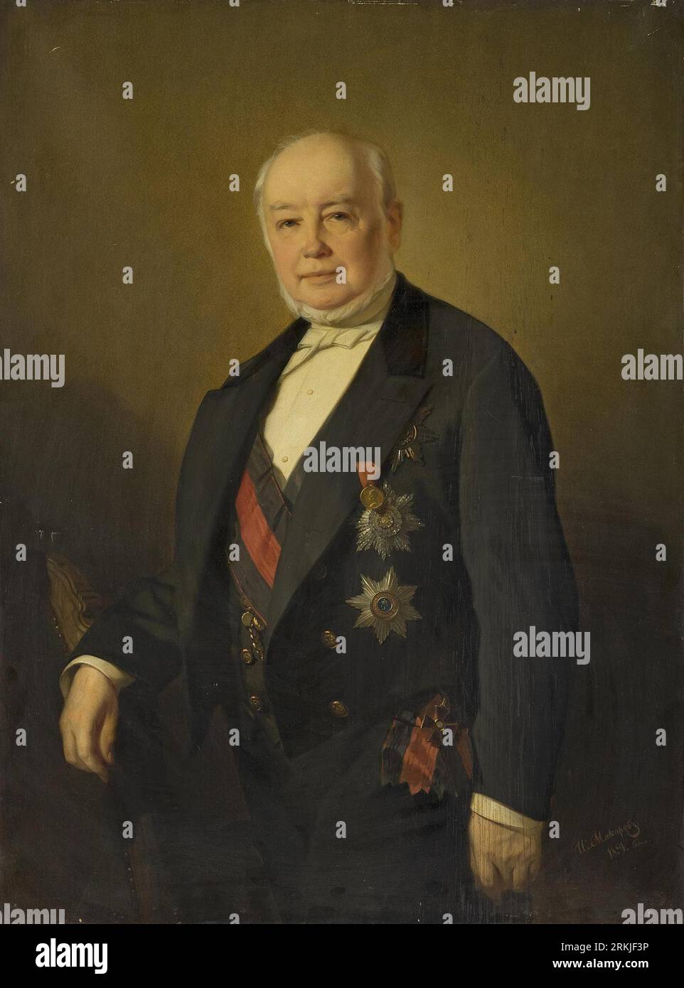 Portrait of Nikolai Stoyanovsky 1891 by Ivan Makarov Stock Photo - Alamy