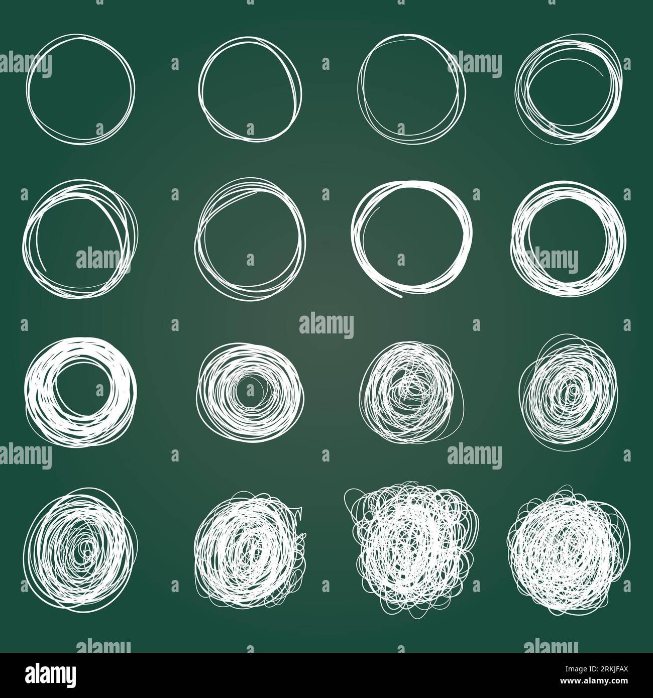 Circle line sketch icon in hand drawn style. Circular scribble doodle ...