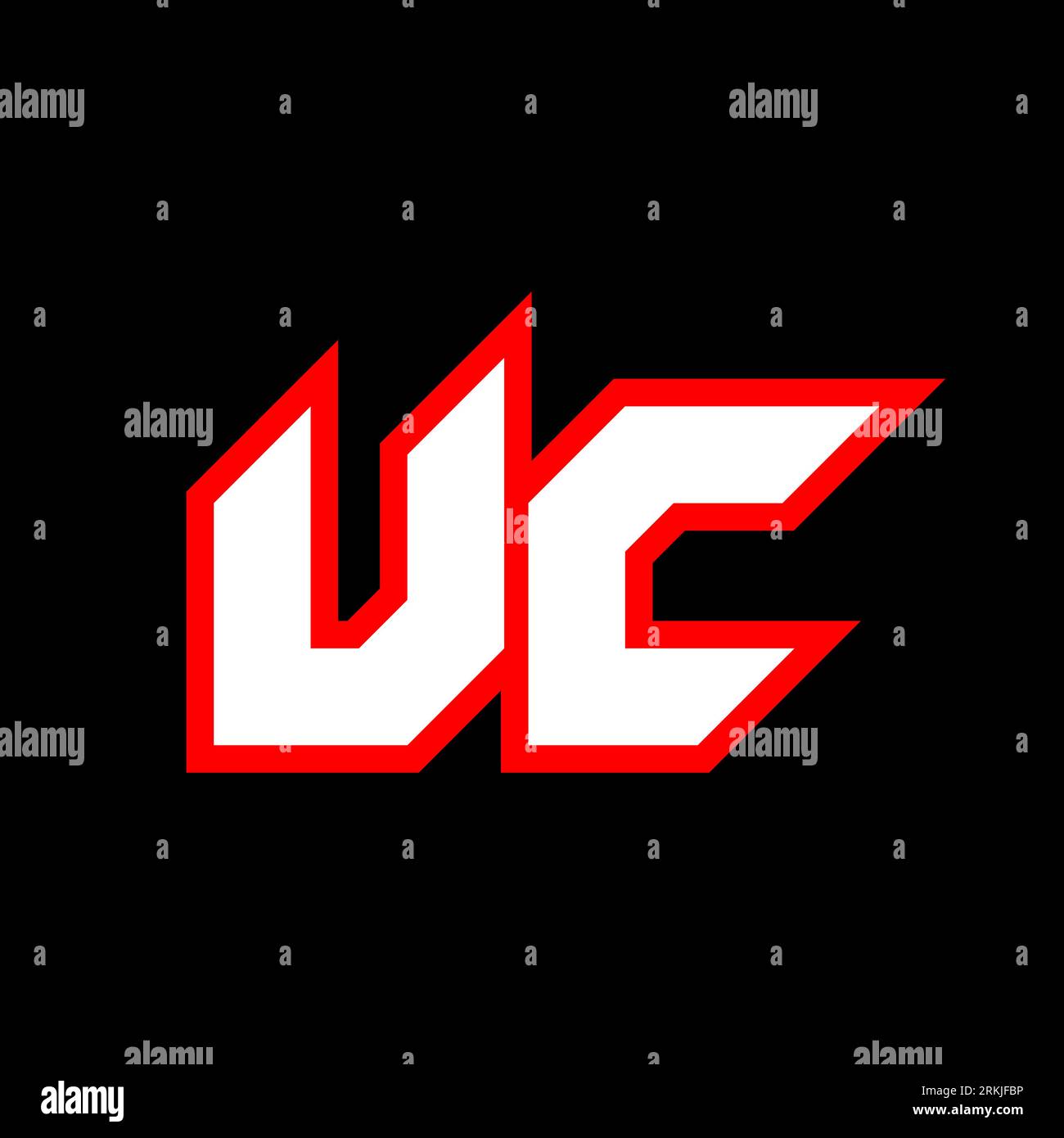 UC logo design, initial UC letter design with sci-fi style. UC logo for ...