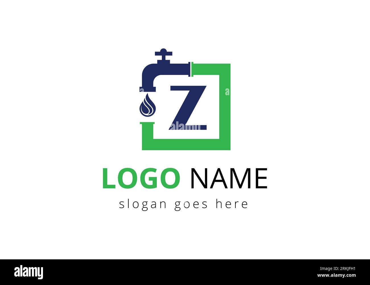 Letter Z Plumber Logo Design Stock Vector Image & Art - Alamy