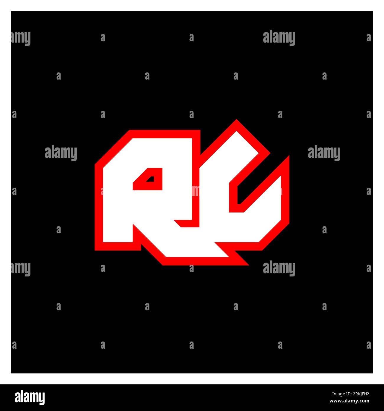 RL logo design, initial RL letter design with sci-fi style. RL logo for ...