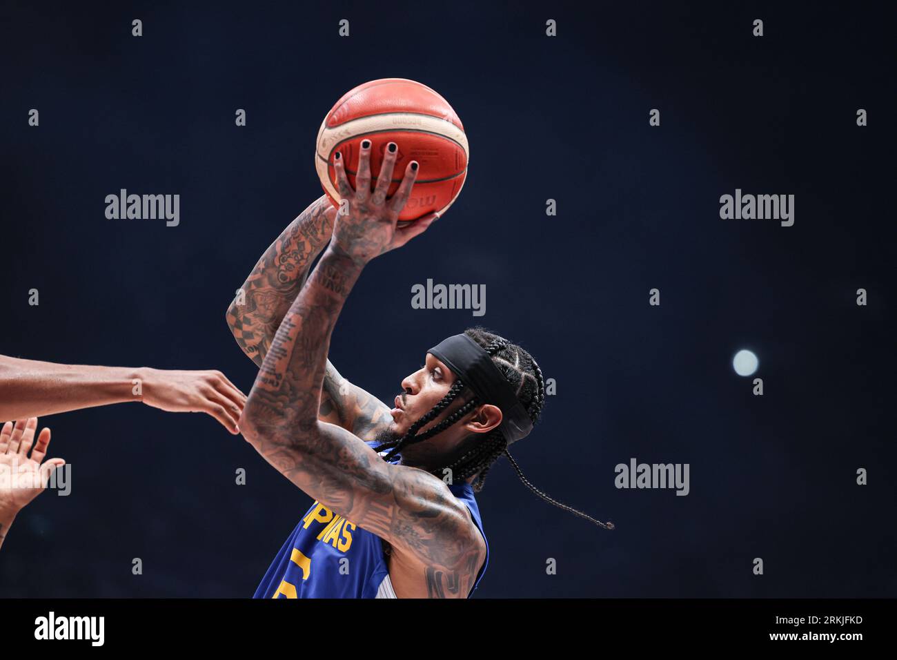 Manila, Philippines. 25th Aug, 2023. Jordan Clarkson of the Philippines ...