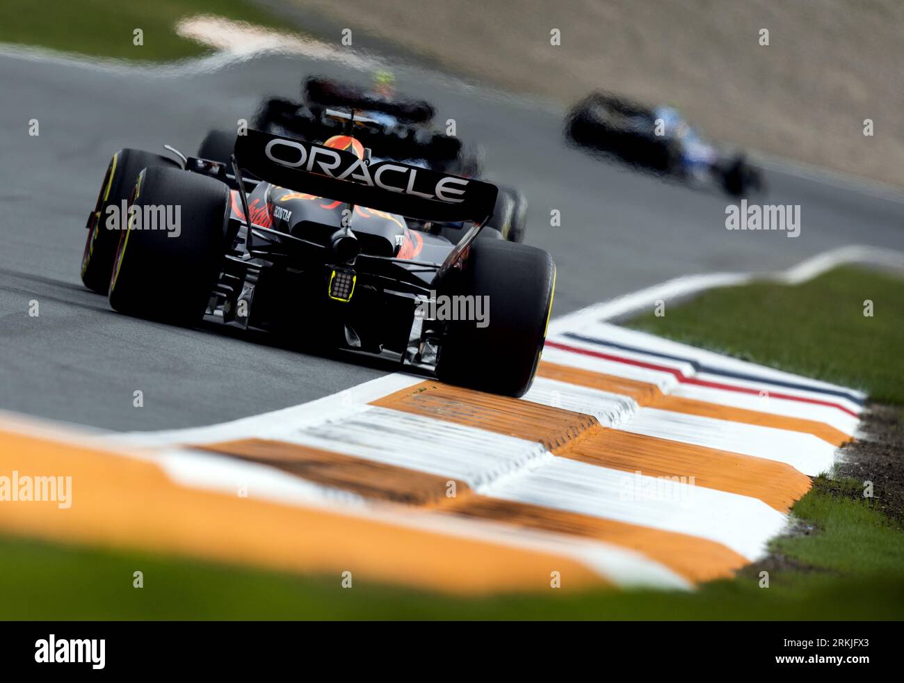 ZANDVOORT - Max Verstappen (Red Bull Racing) during 2nd Free Practice ahead of the F1 Grand Prix ...