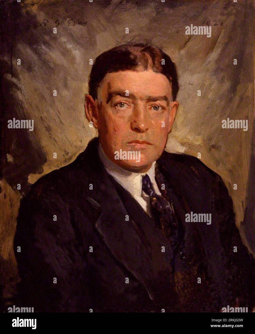 Sir Ernest Henry Shackleton 1921 by Reginald Grenville Eves Stock Photo ...