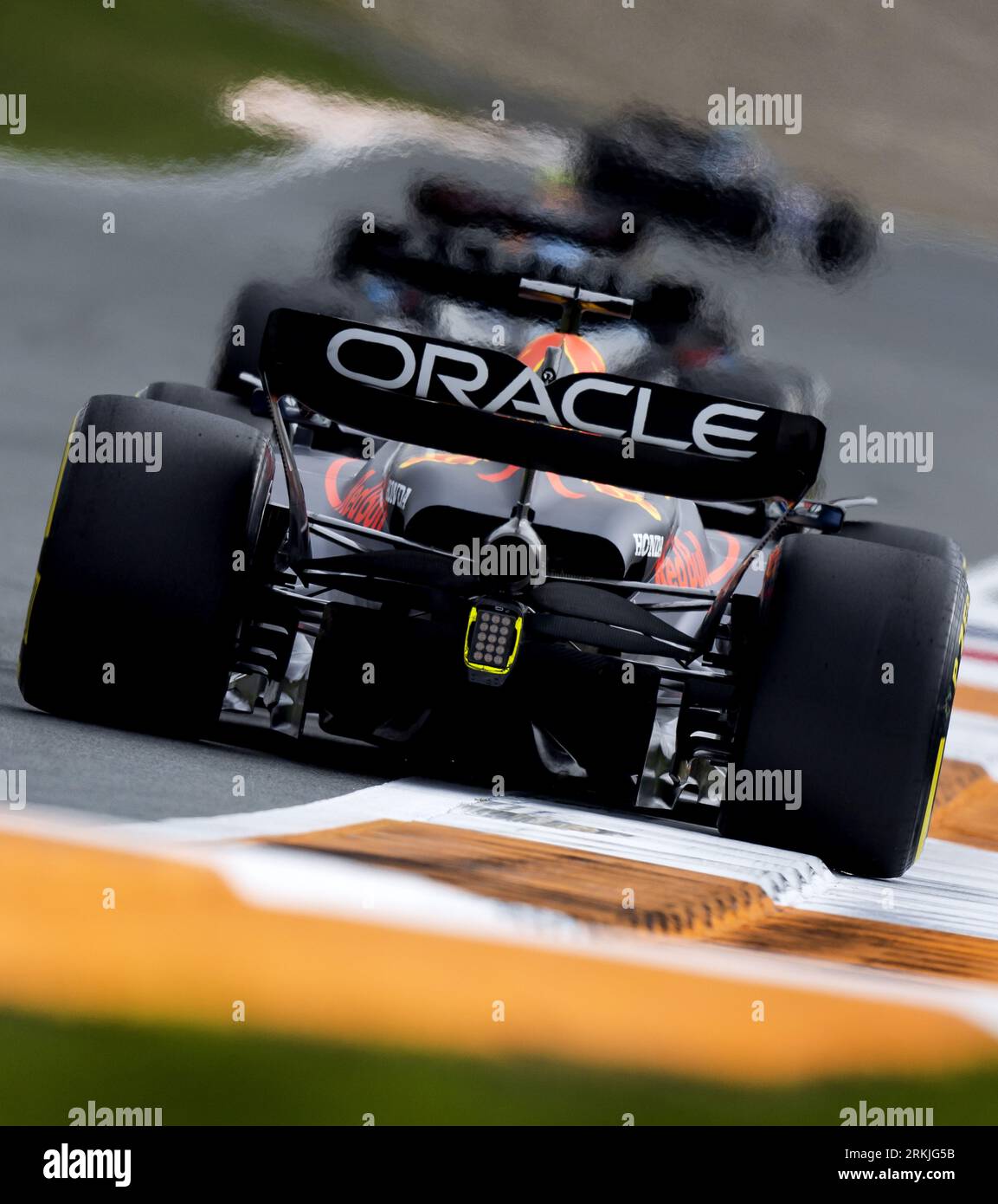 ZANDVOORT - Max Verstappen (Red Bull Racing) during 2nd Free Practice ahead of the F1 Grand Prix ...