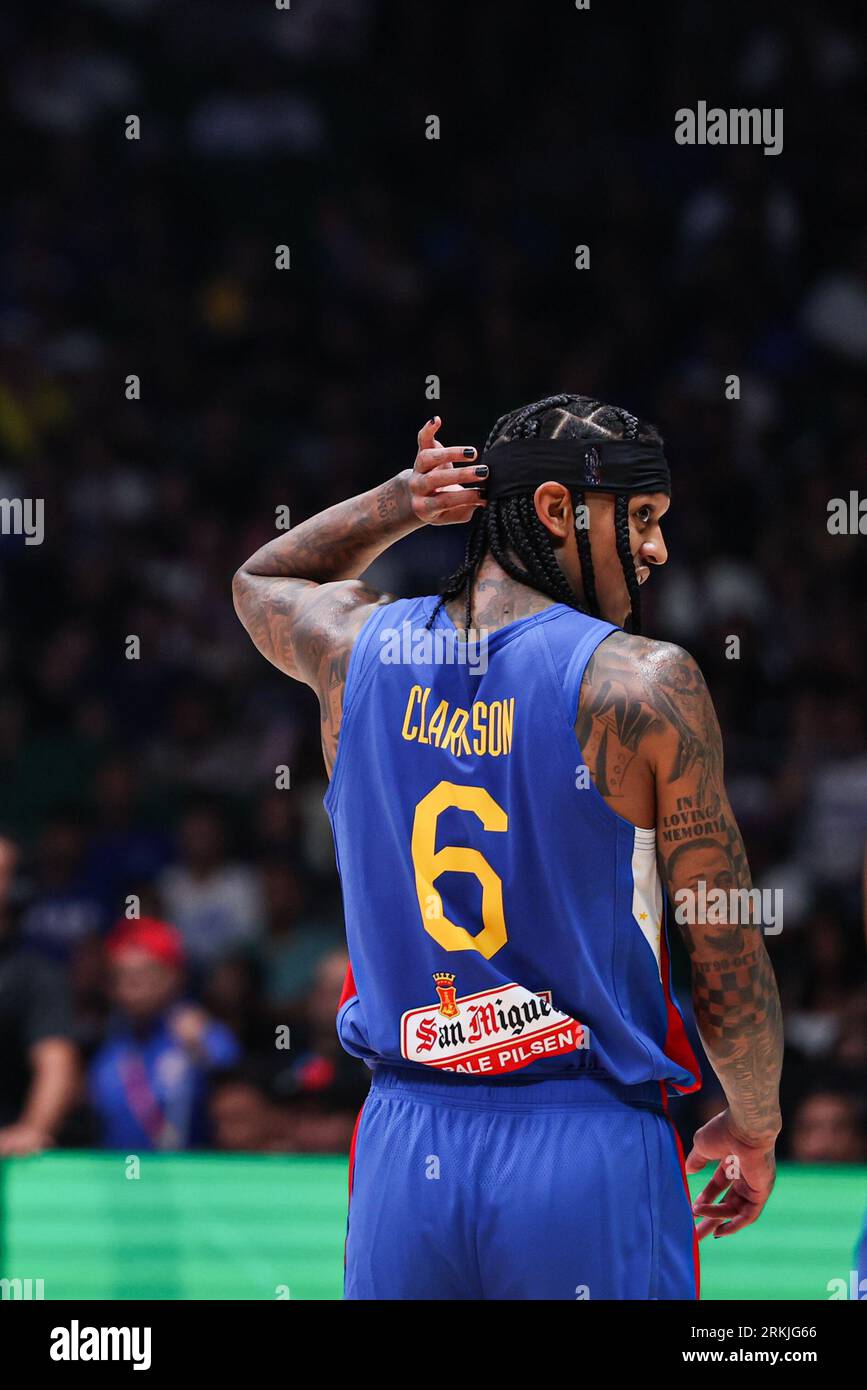 Manila, Philippines. 25th Aug, 2023. Jordan Clarkson of the Philippines ...
