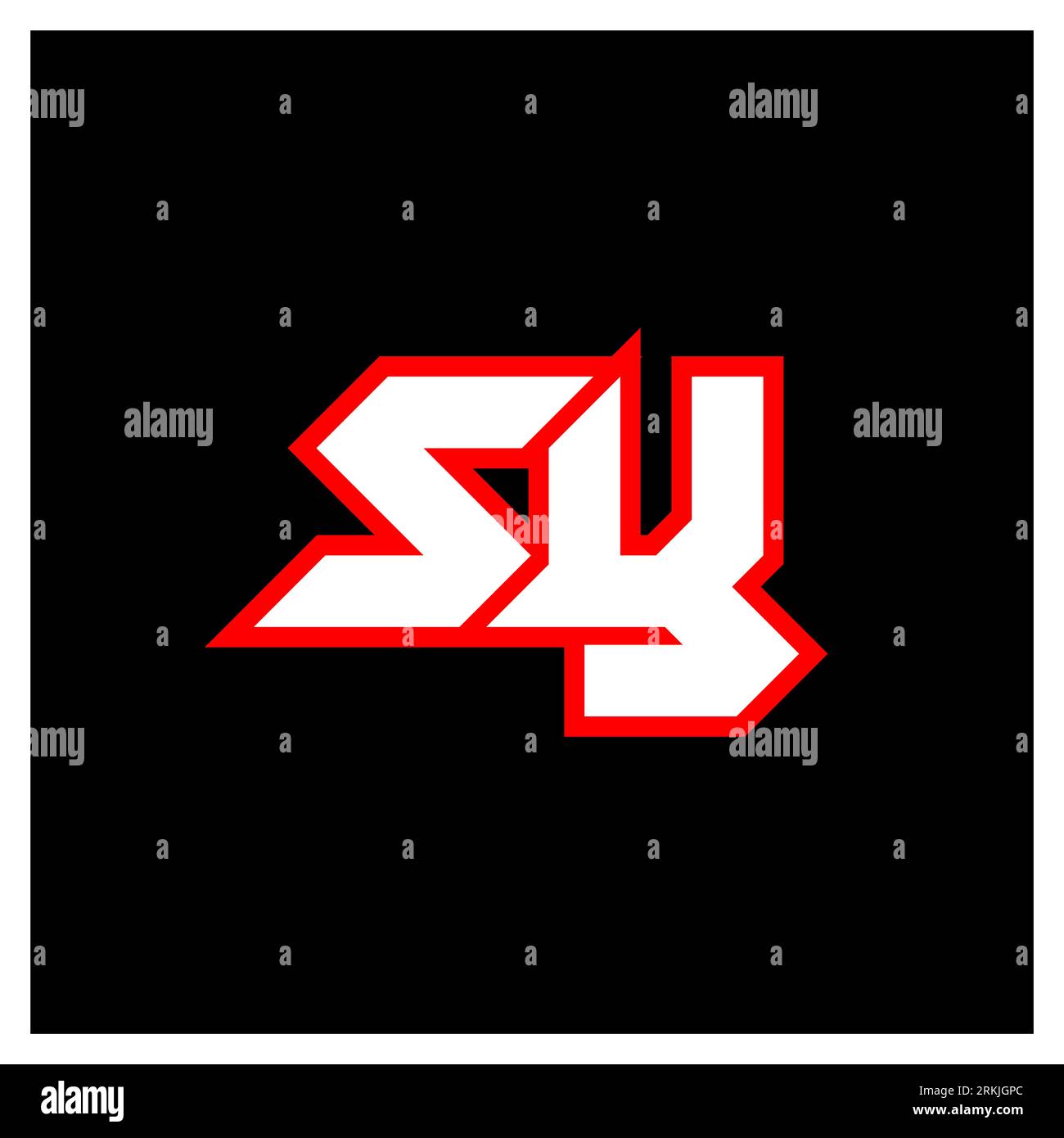SY logo design, initial SY letter design with sci-fi style. SY logo for ...
