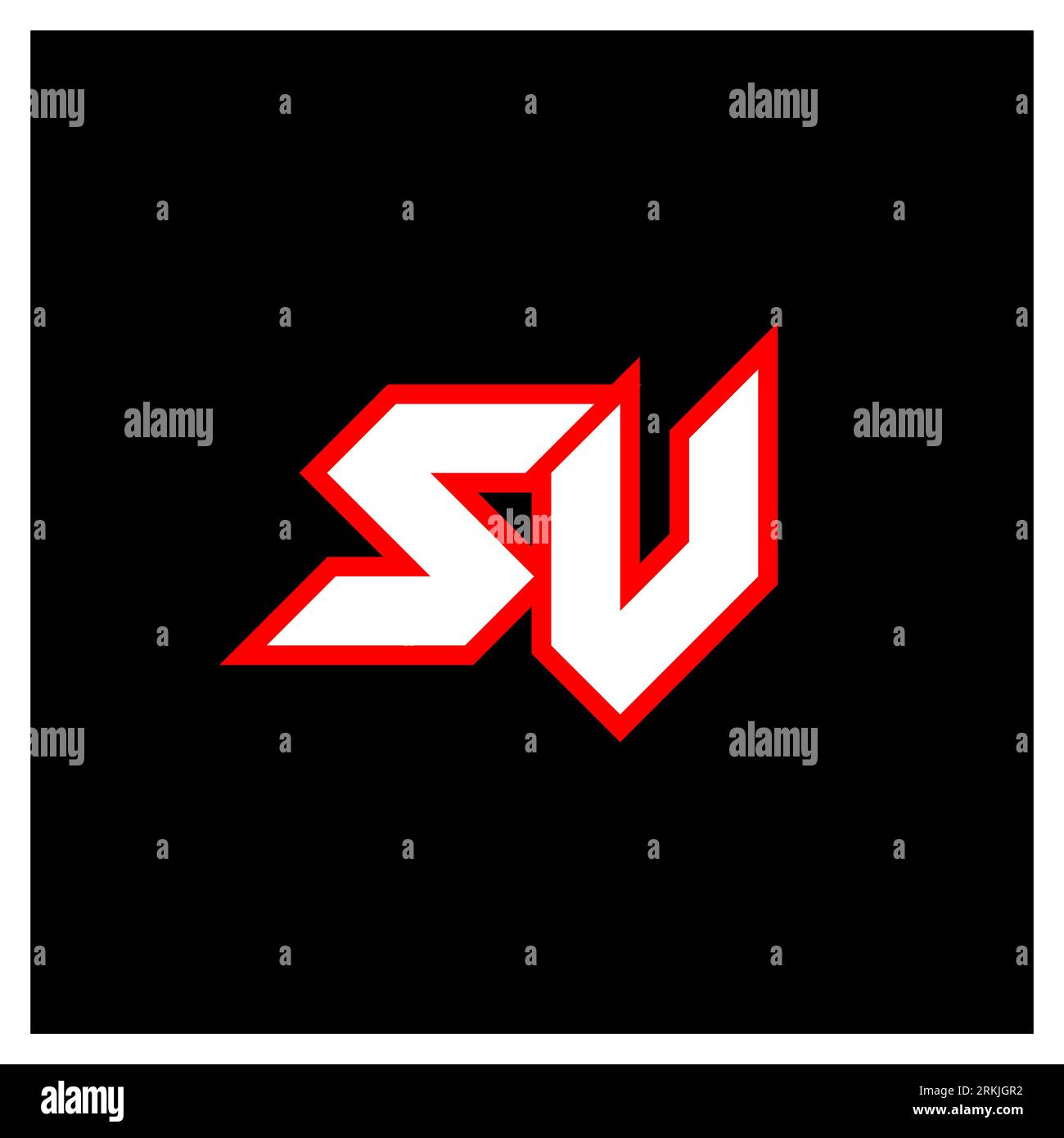 SV logo design, initial SV letter design with sci-fi style. SV logo for ...