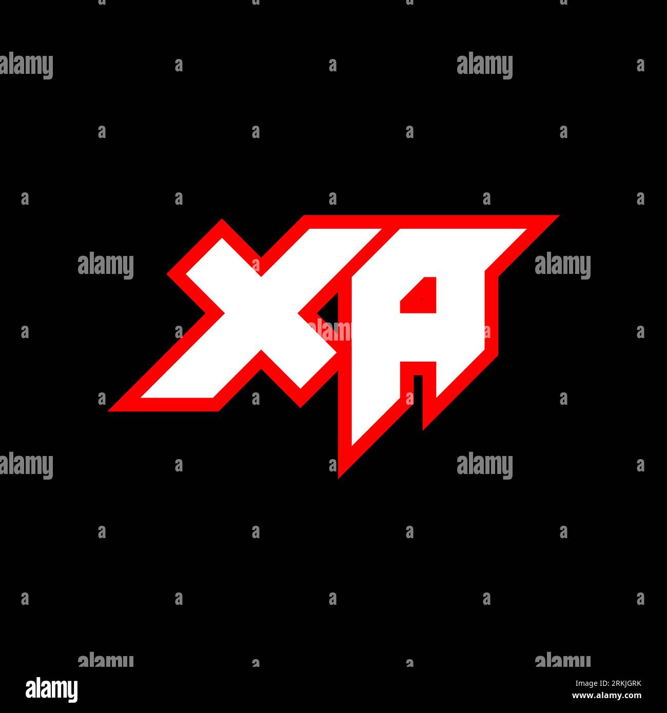 XA logo design, initial XA letter design with sci-fi style. XA logo for ...