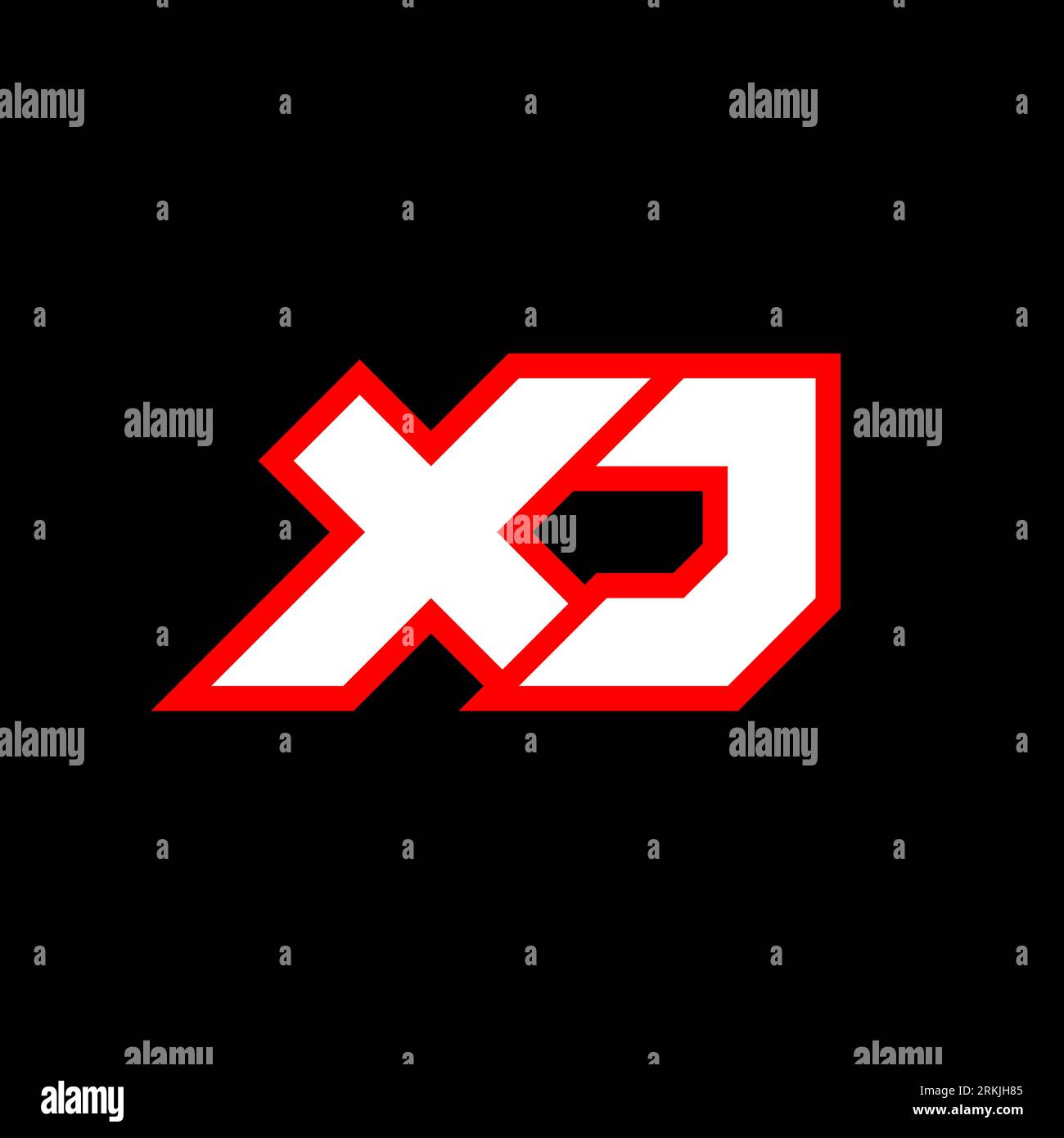 XJ logo design, initial XJ letter design with sci-fi style. XJ logo for ...