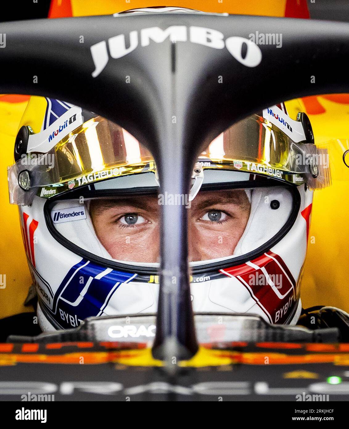 ZANDVOORT - Max Verstappen (Red Bull Racing) during 2nd Free Practice ahead of the F1 Grand Prix ...