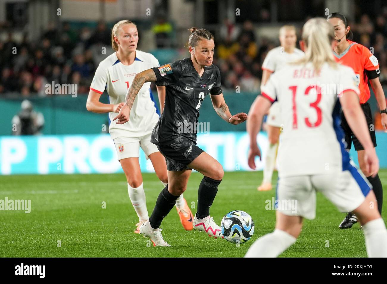 Ria Percival #2 of New Zealand in action during the opening game ...