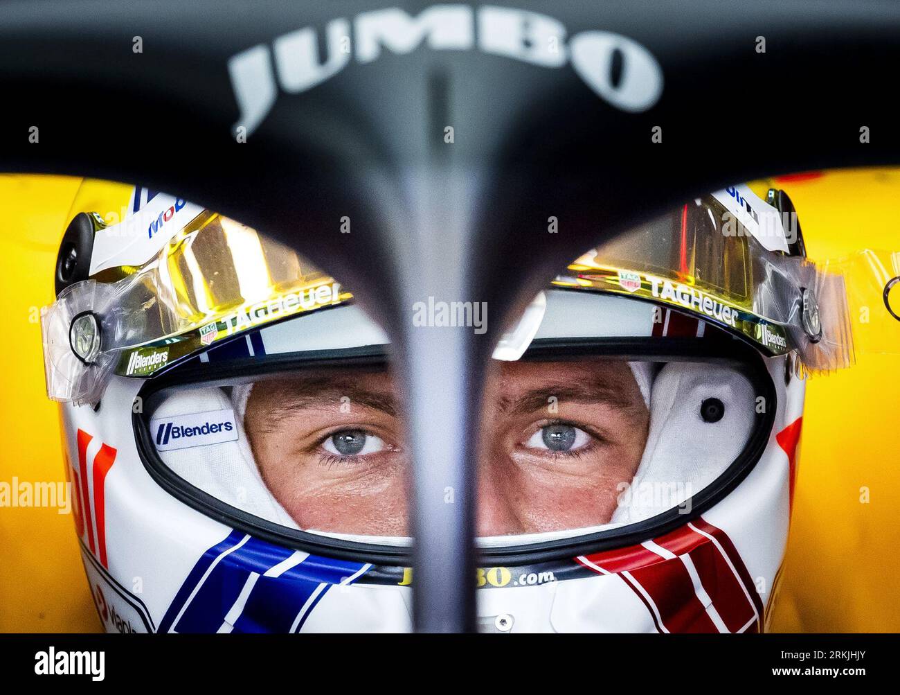 ZANDVOORT - Max Verstappen (Red Bull Racing) during 2nd Free Practice ahead of the F1 Grand Prix ...
