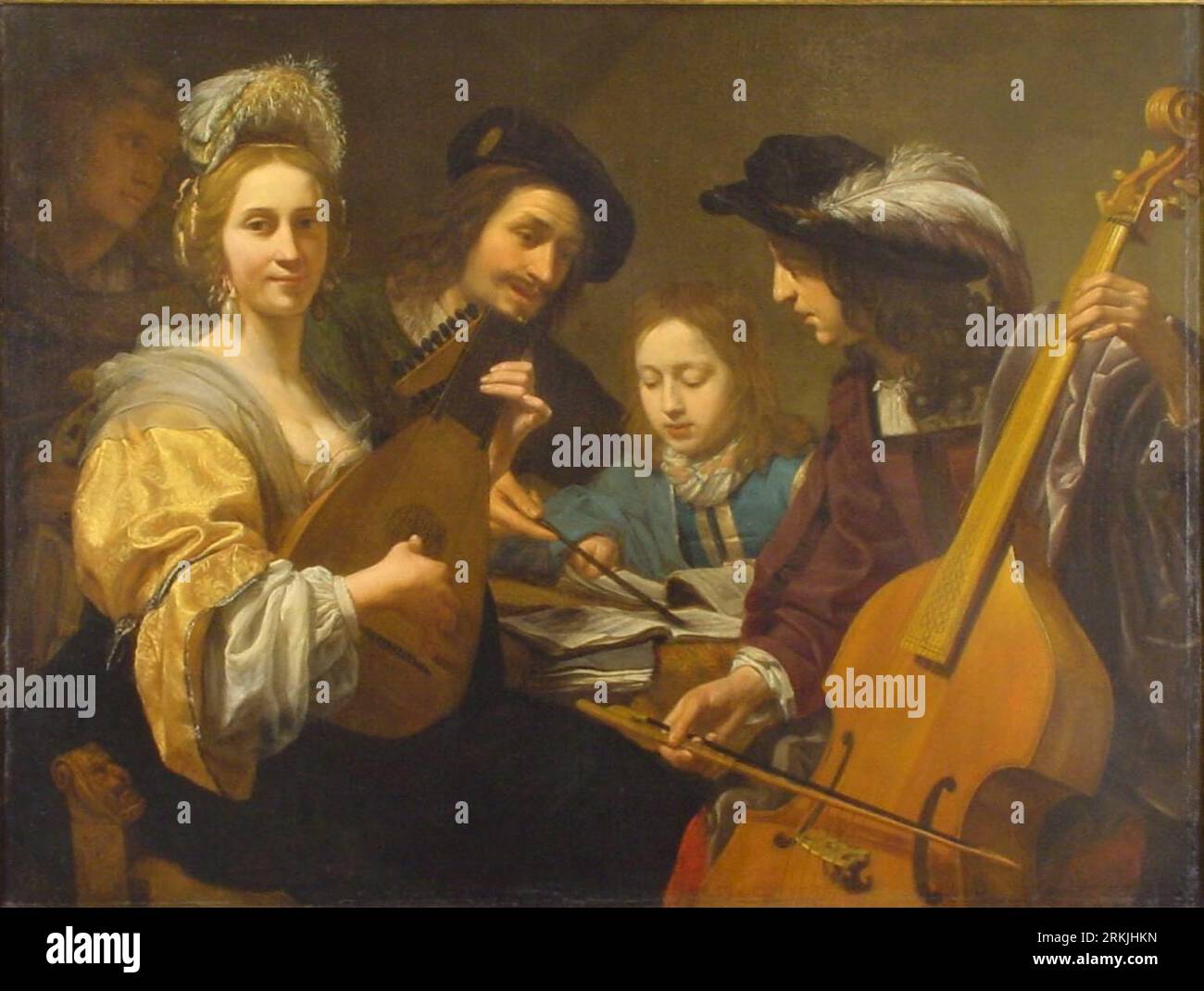 Musical Party (1651) 1651 by Gerard van der Kuijl Stock Photo - Alamy