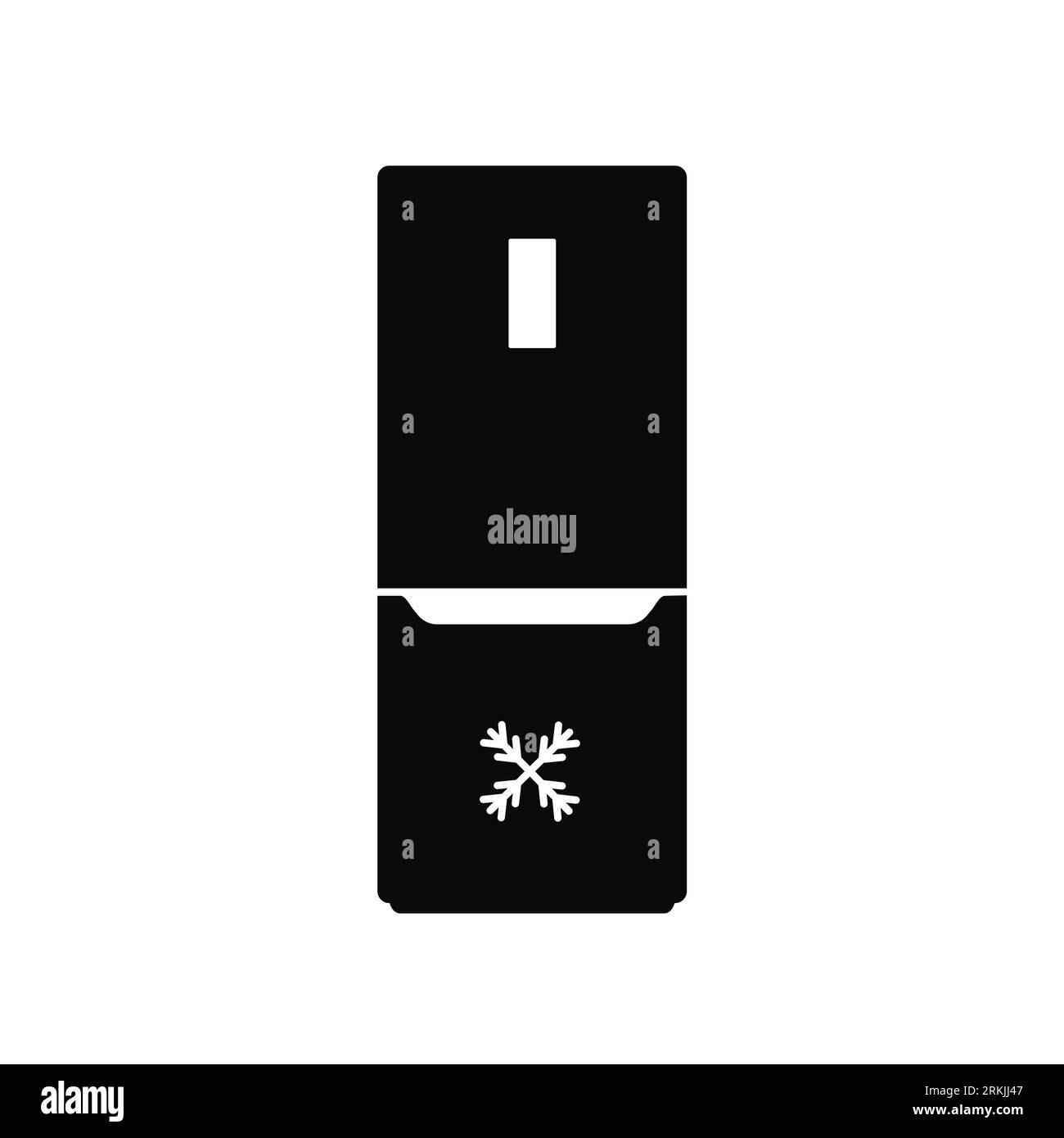 Fridge vector icon isolated on white background Stock Vector Image ...