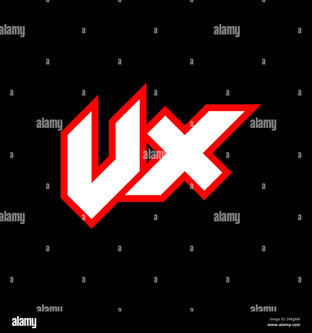 Vx letter design Stock Vector Images - Alamy