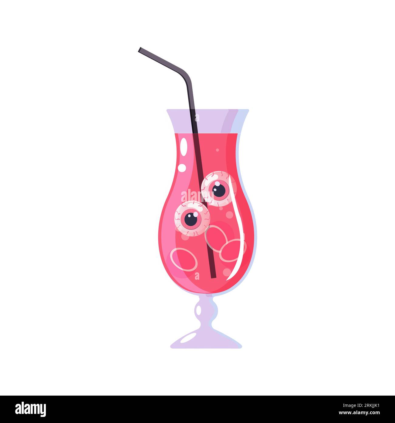 Clipart Cocktail Rosa Pink Cocktail Illustration Stock Photos, Royalty