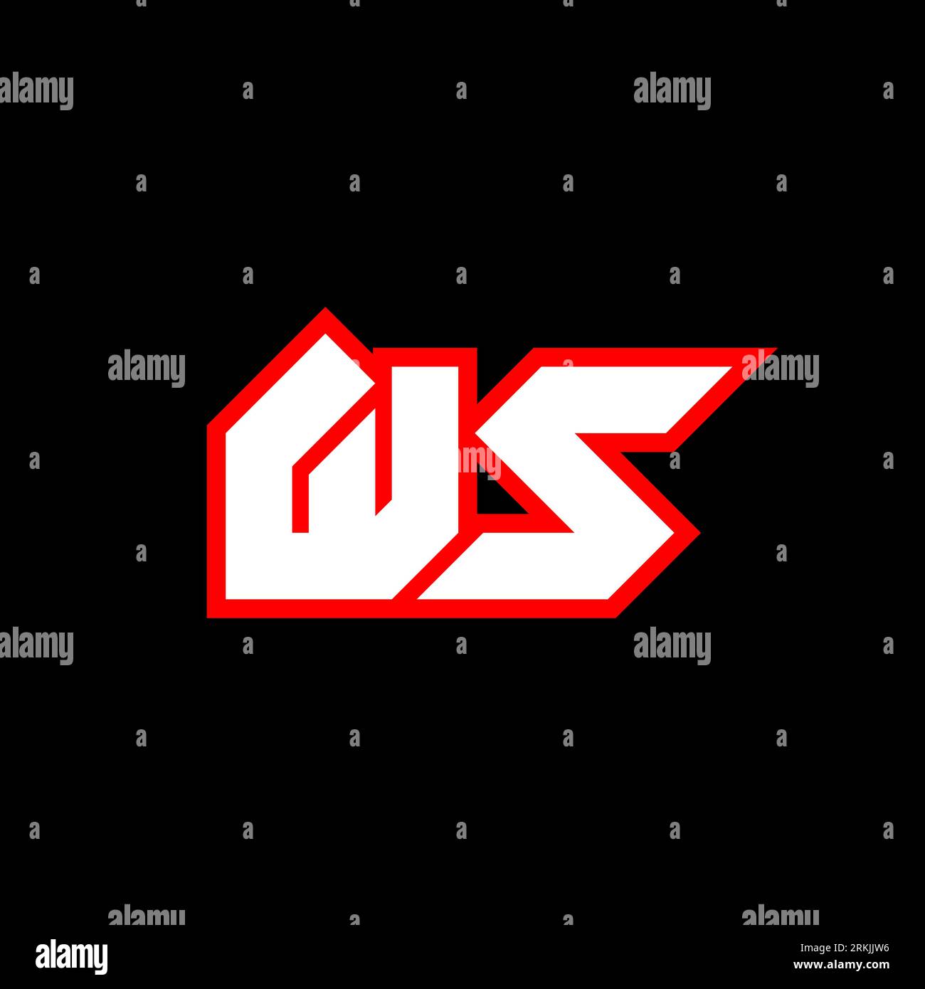WS logo design, initial WS letter design with sci-fi style. WS logo for ...
