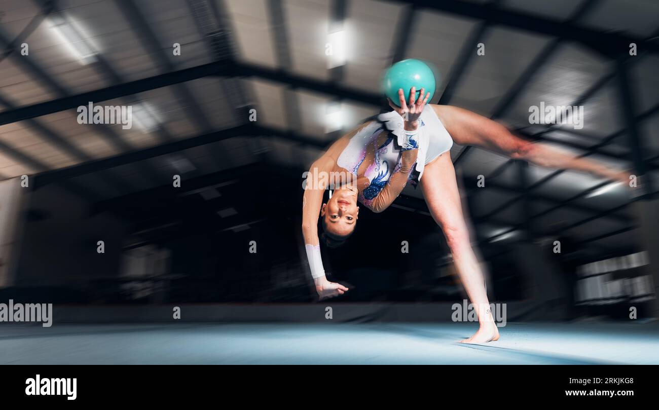 Ball routine gymnast hi-res stock photography and images - Alamy