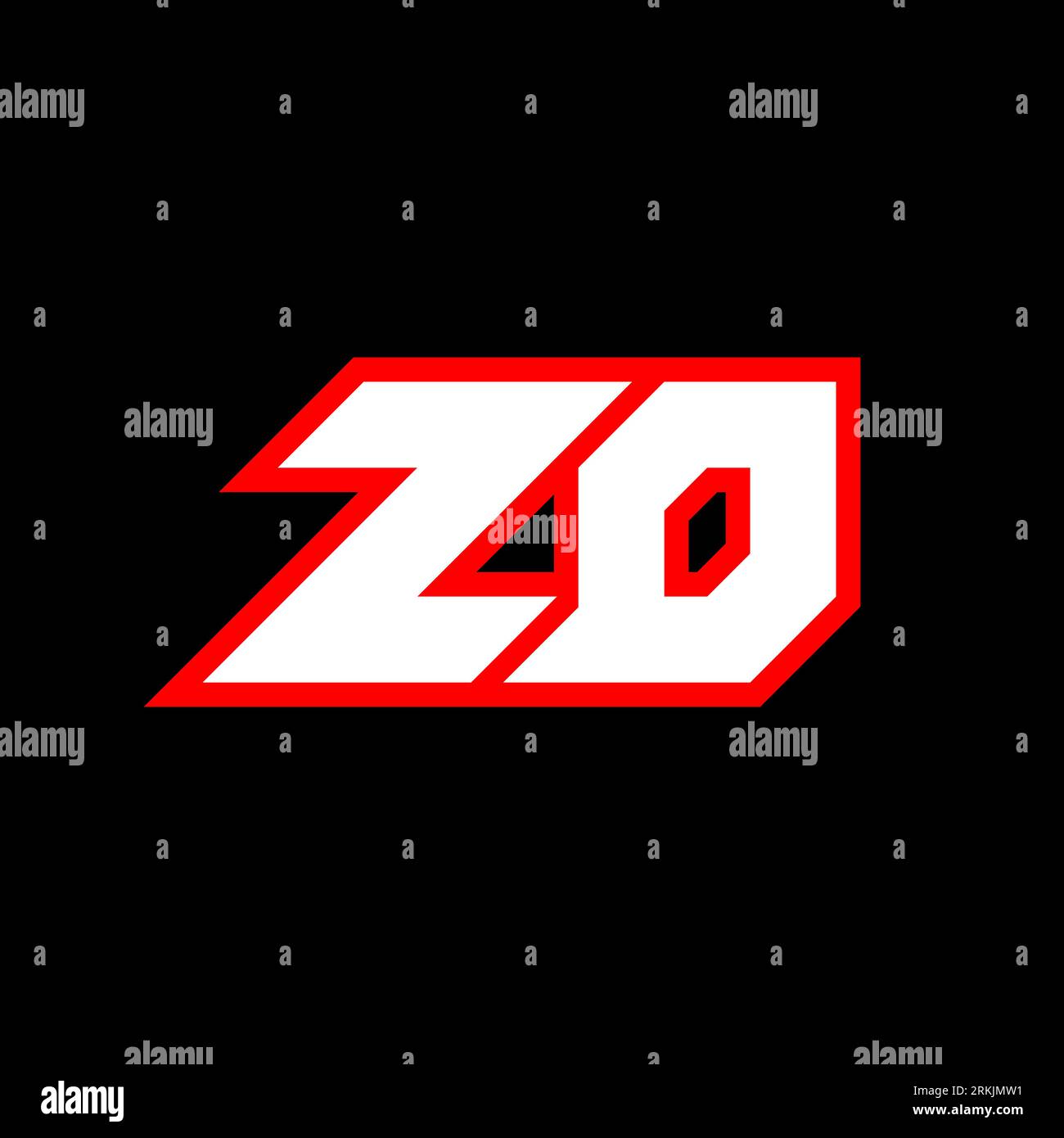 Zd Logo Design Initial Zd Letter Design With Sci Fi Style Zd Logo For Game Esport Technology