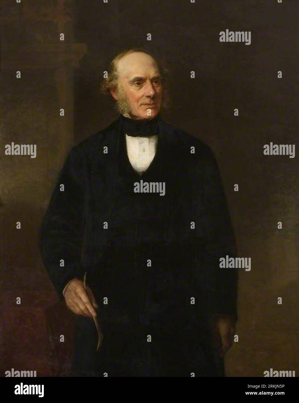Portrait of Peter Hollins (1800-1886) 1868 by William Thomas Roden ...