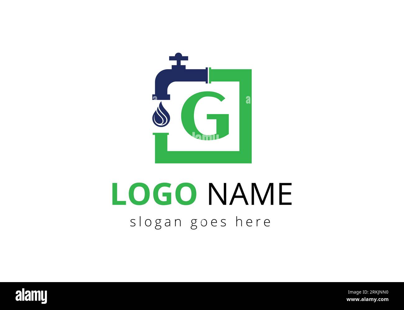 Letter G Plumber Logo Design Stock Vector Image & Art - Alamy