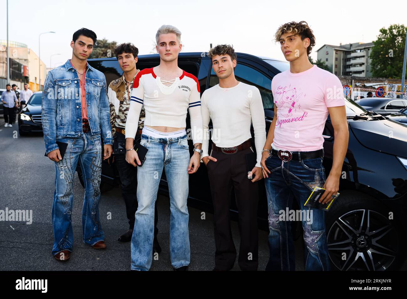 Bene Shulz, Jacob Rott, Julien Brown, Luis Freitag and Tim Schaeker of ...