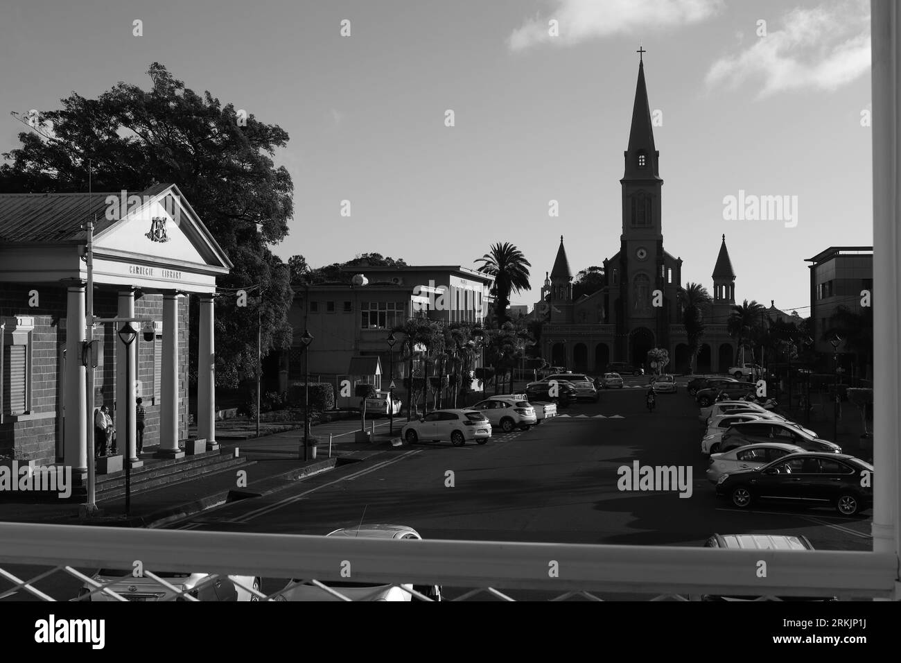 The Carnegie Library is located in the centre of the town of Curepipe ...