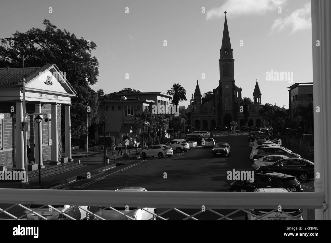 The Carnegie Library is located in the centre of the town of Curepipe ...