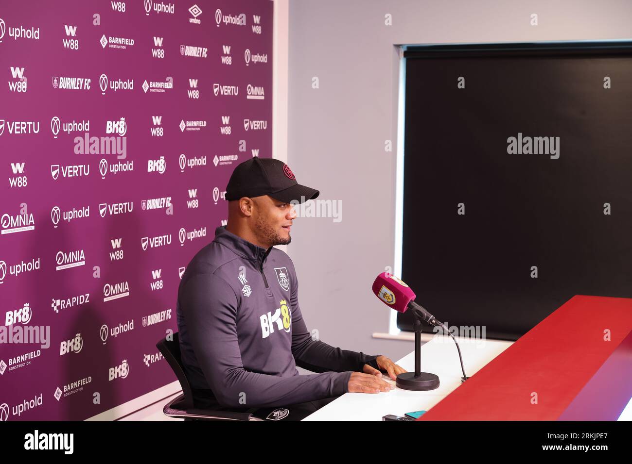 Vincent Kompany Hosts the Burnley FC Press Conference at Burnley ...