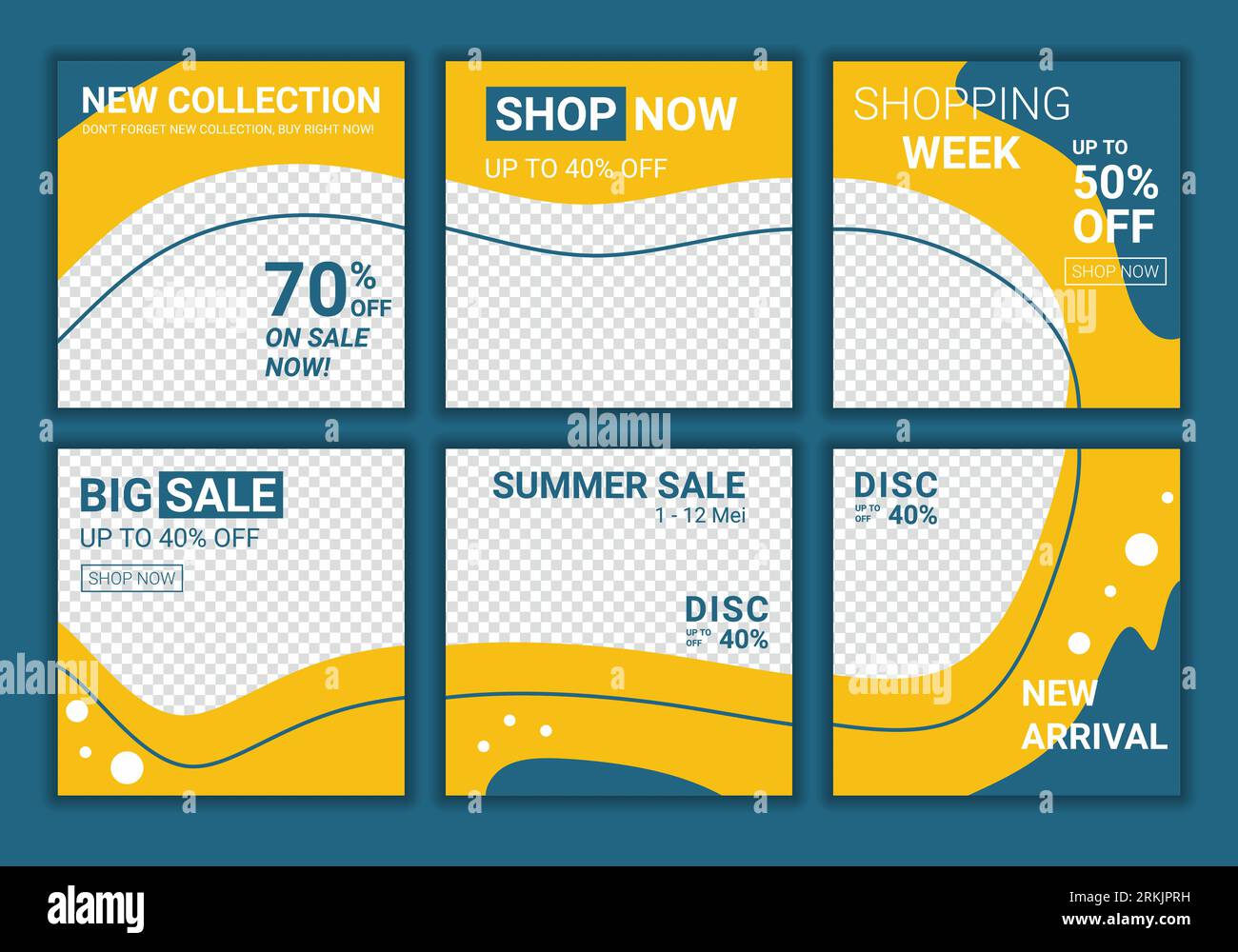 Slides abstract unique editable modern social media post banner ...